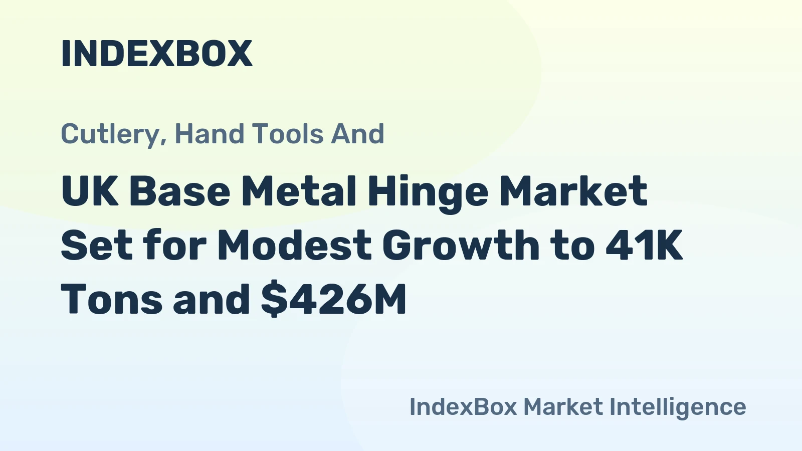 UK Base Metal Hinge Market Set for Modest Growth to 41K Tons and $426M