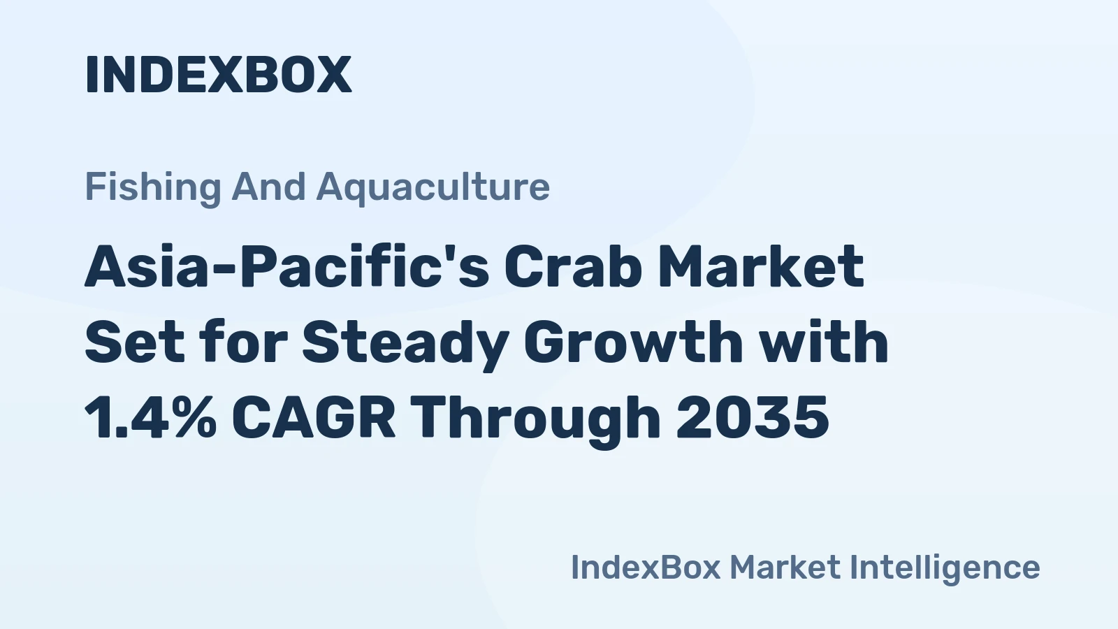 Asia-Pacific's Crab Market Set for Steady Growth with 1.4% CAGR Through 2035