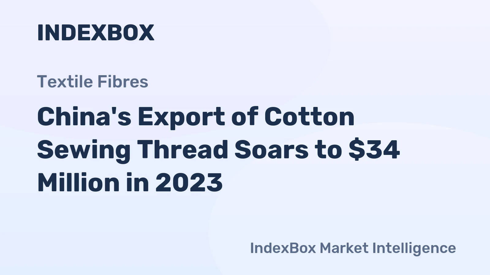 China's Export of Cotton Sewing Thread Soars to $34 Million in 2023
