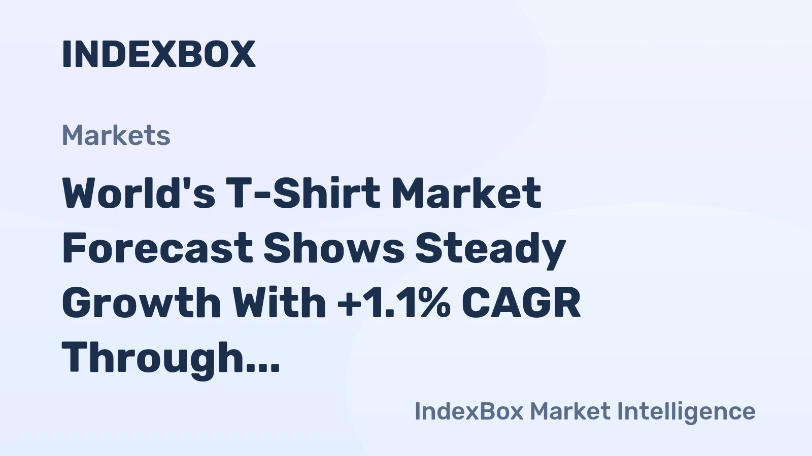 World's T-Shirt Market Forecast Shows Steady Growth With +1.1% CAGR Through 2035