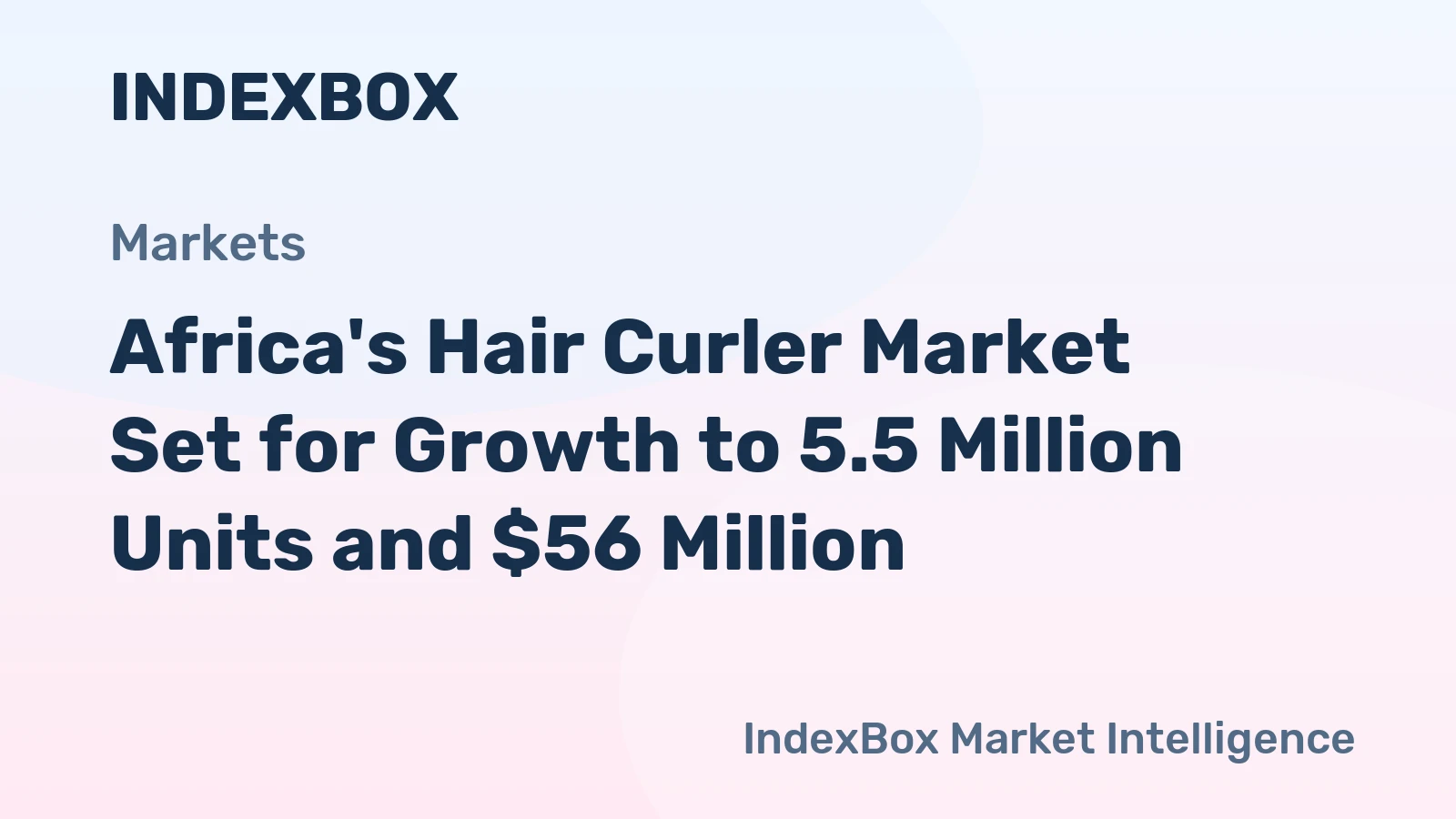 Africa's Hair Curler Market Set for Growth to 5.5 Million Units and $56 Million