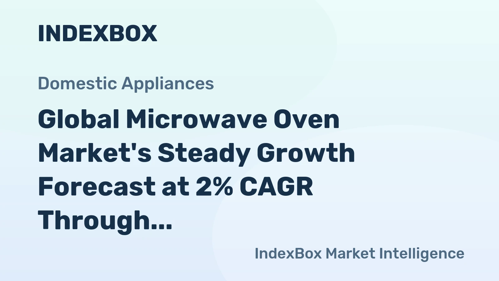 Global Microwave Oven Market's Steady Growth Forecast at 2% CAGR Through 2035
