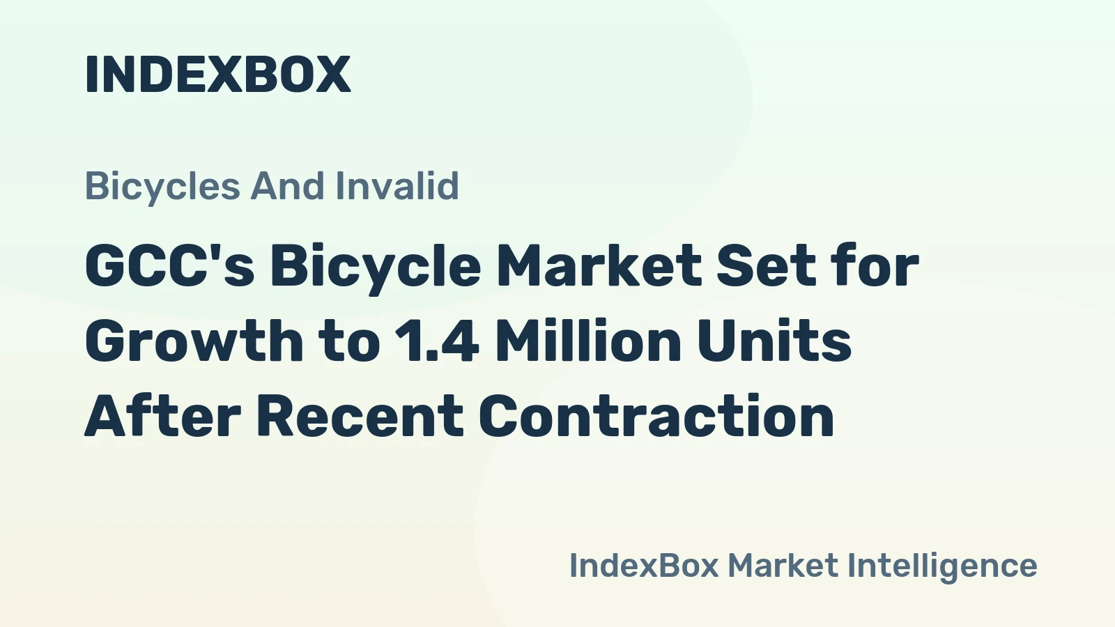 GCC's Bicycle Market Set for Growth to 1.4 Million Units After Recent Contraction