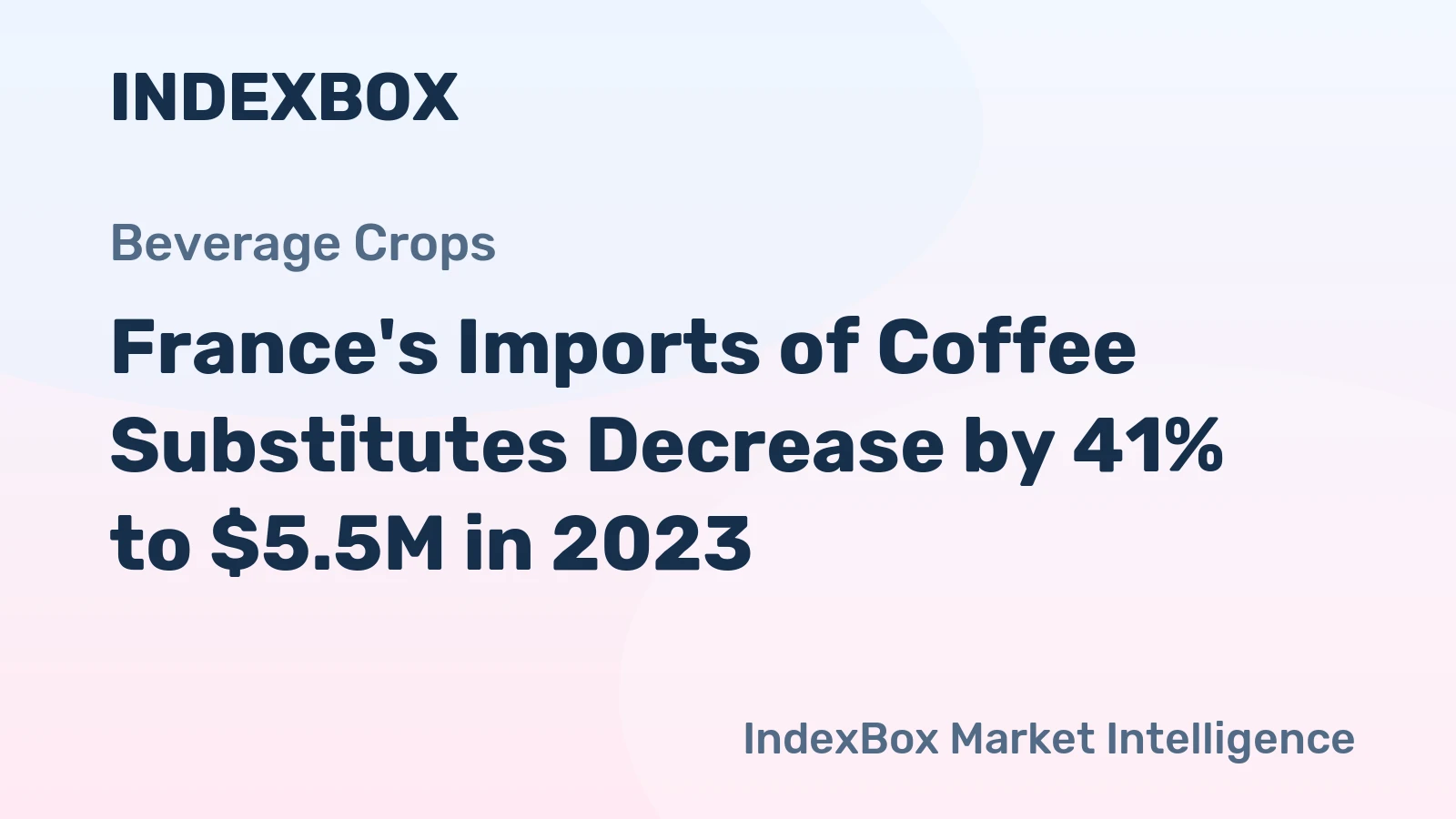 France's Imports of Coffee Substitutes Decrease by 41% to $5.5M in 2023