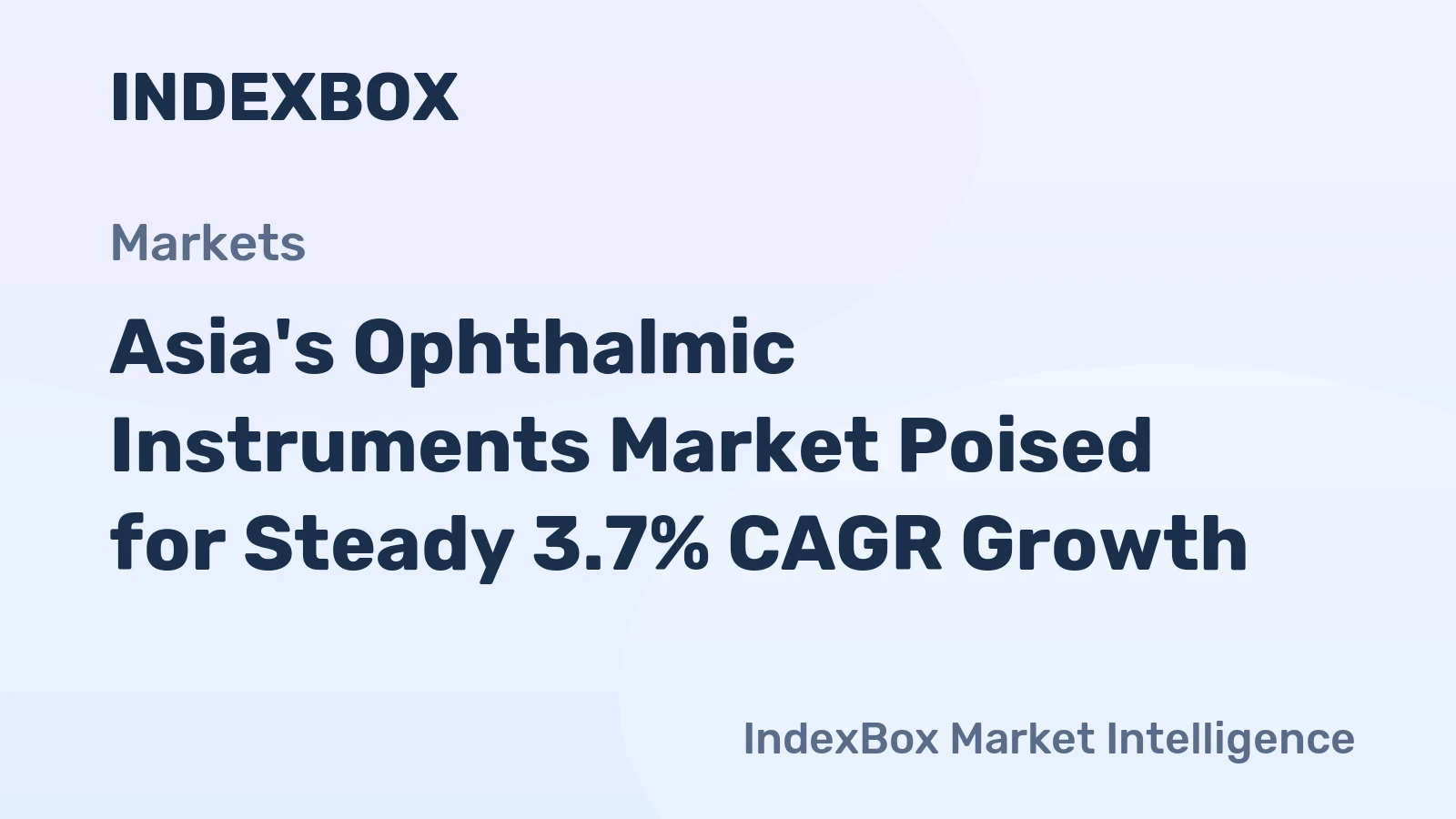 Asia's Ophthalmic Instruments Market Poised for Steady 3.7% CAGR Growth