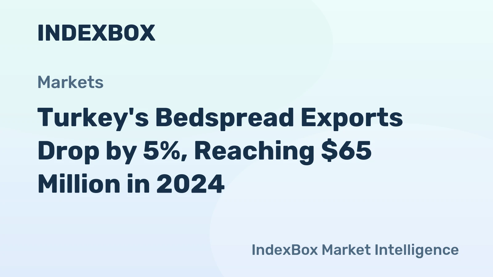 Turkey's Bedspread Exports Drop by 5%, Reaching $65 Million in 2024