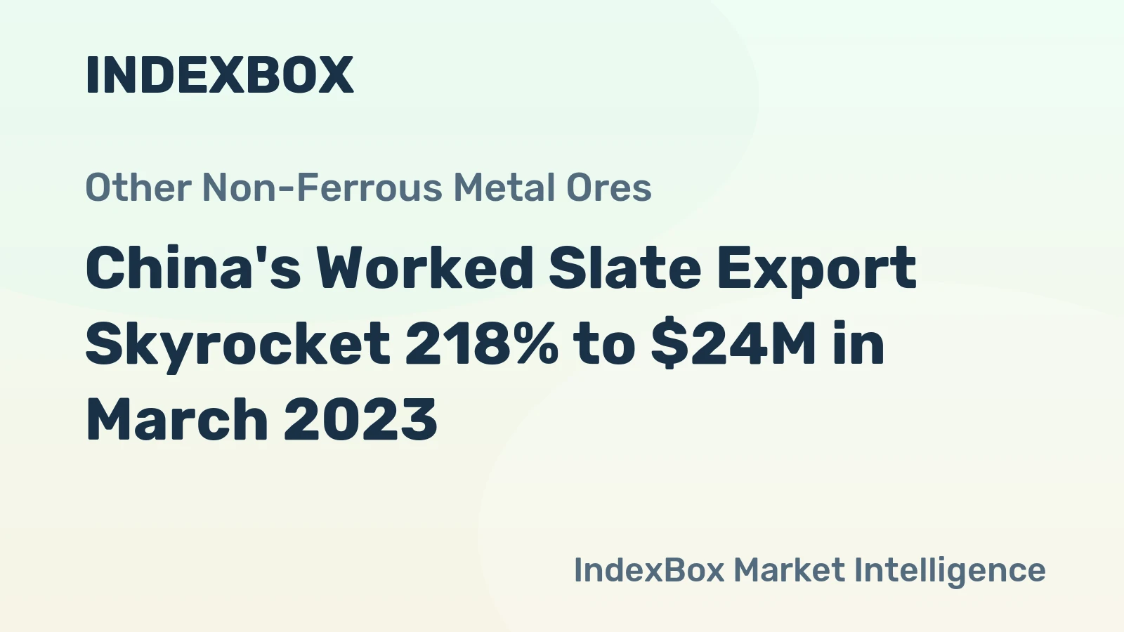 China's Worked Slate Export Skyrocket 218% to $24M in March 2023