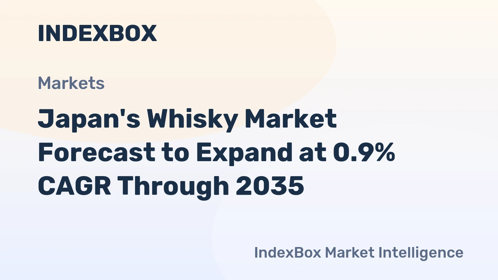 Japan's Whisky Market Forecast to Expand at 0.9% CAGR Through 2035