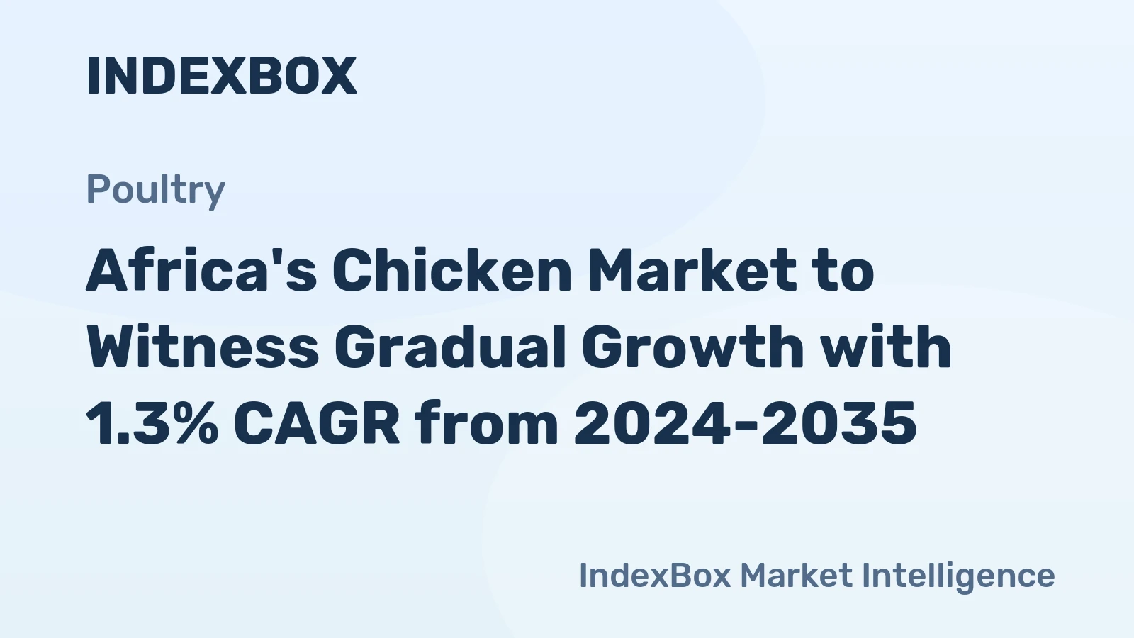 Africa's Chicken Market to Witness Gradual Growth with 1.3% CAGR from 2024-2035