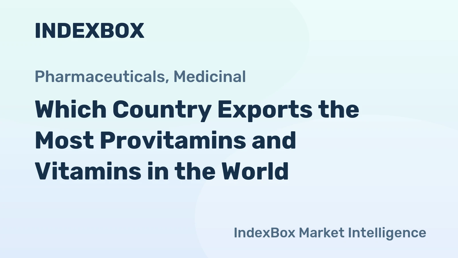 Which Country Exports the Most Provitamins and Vitamins in the World?