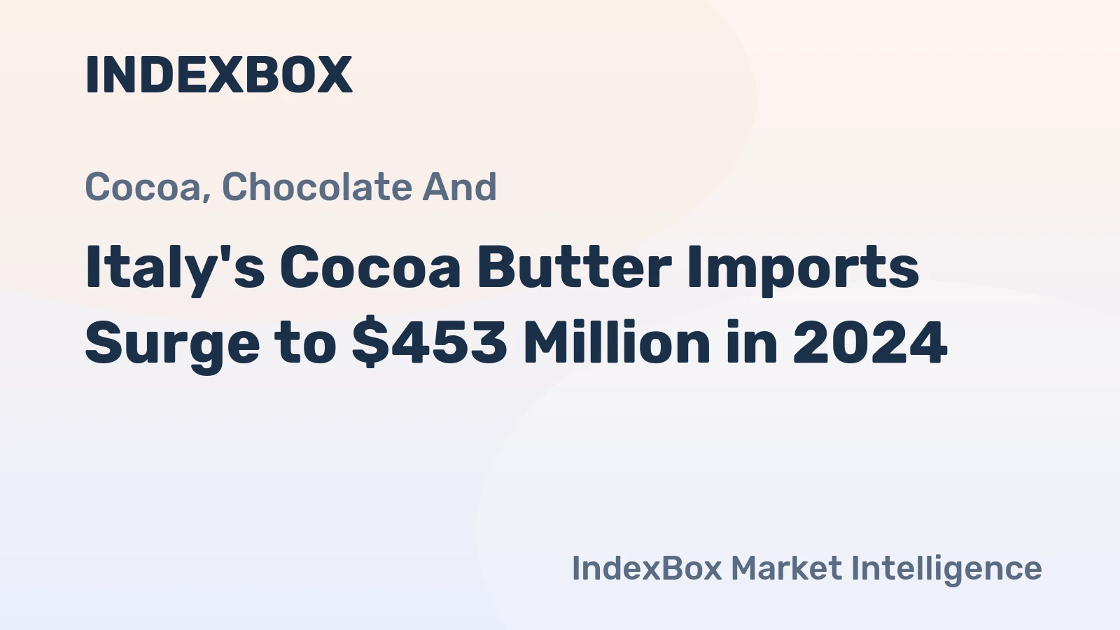 Italy's Cocoa Butter Imports Surge to $453 Million in 2024