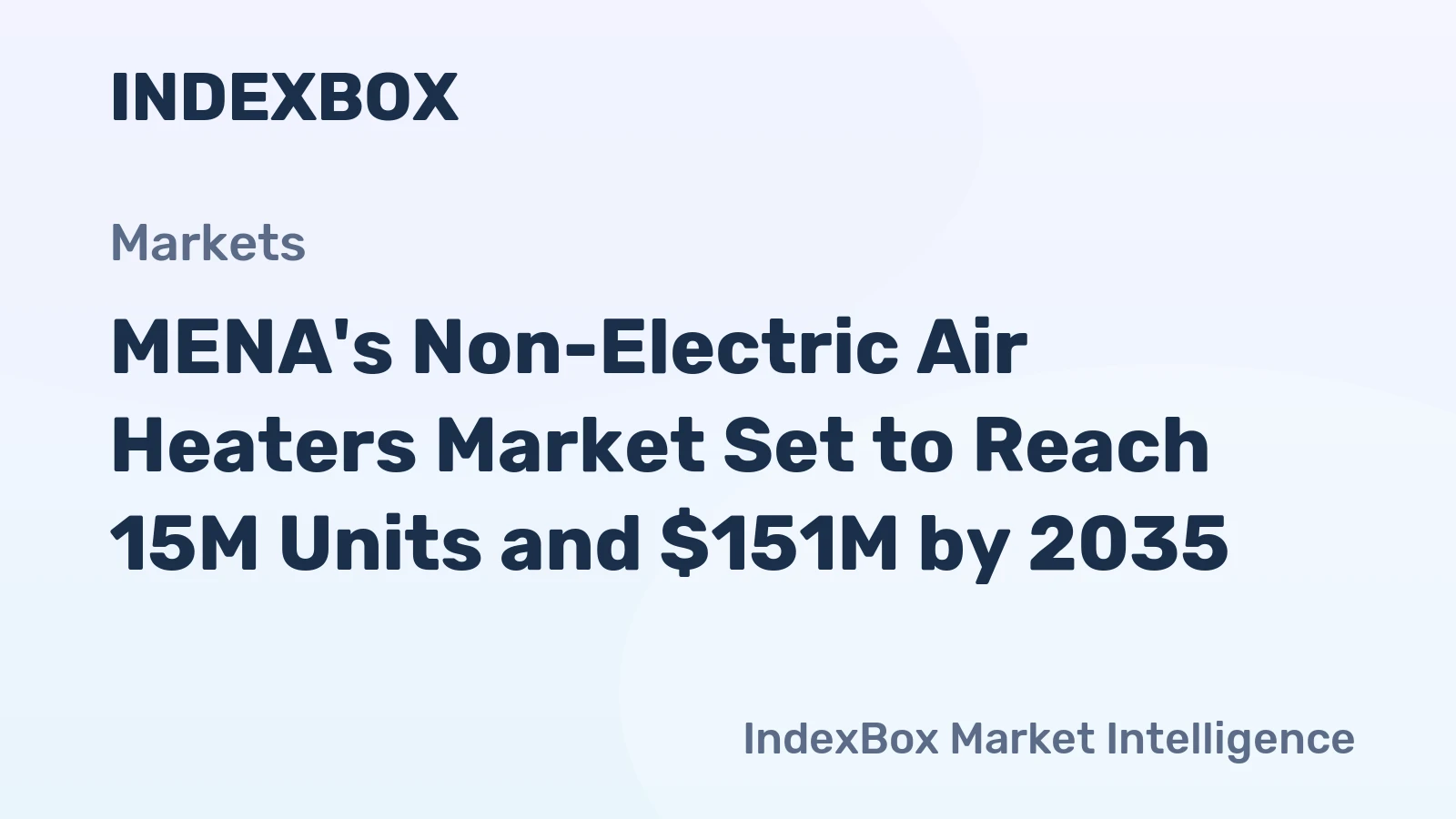 MENA's Non-Electric Air Heaters Market Set to Reach 15M Units and $151M by 2035