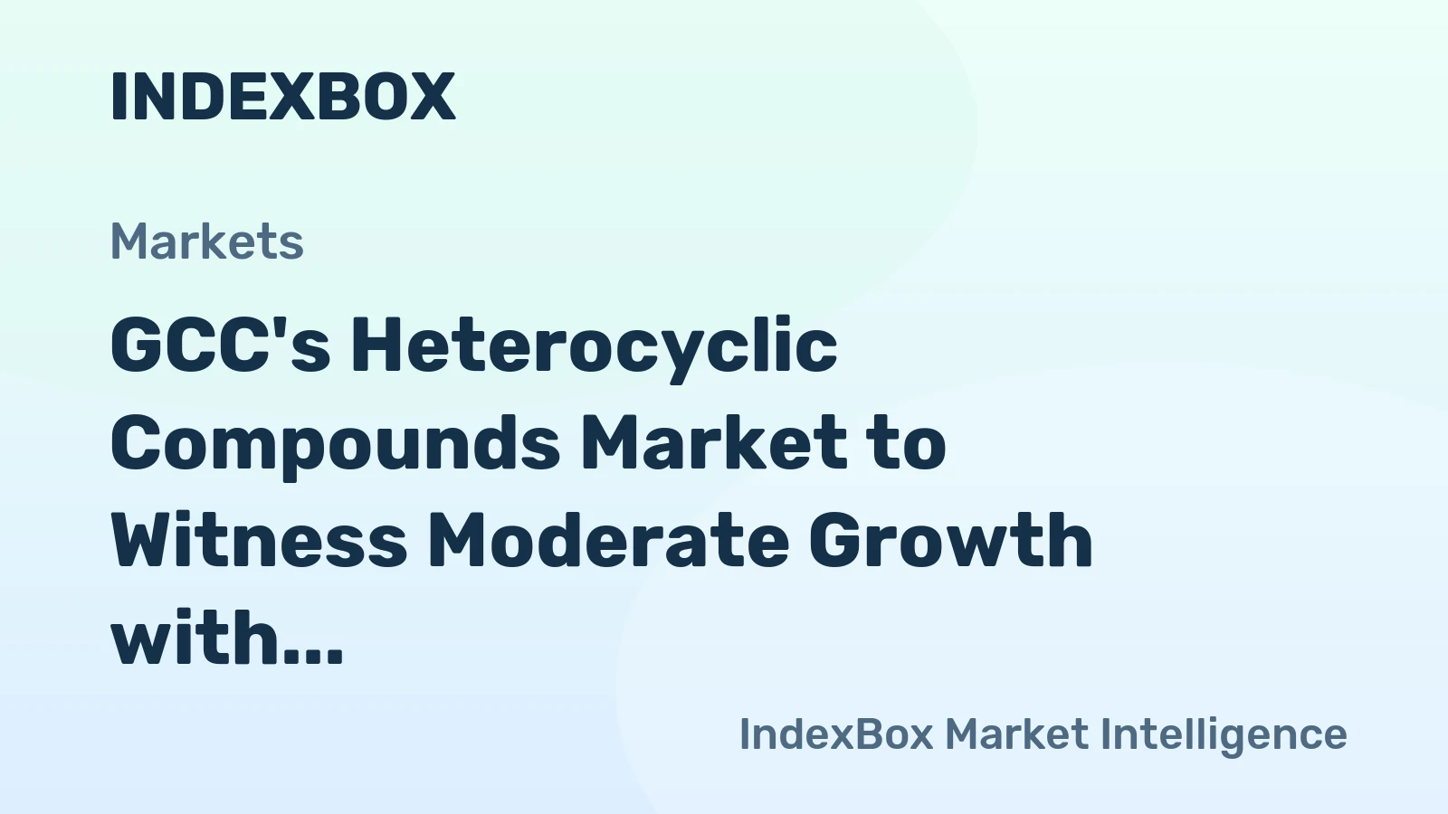 GCC's Heterocyclic Compounds Market to Witness Moderate Growth with CAGR of +1.1% between 2024-2035