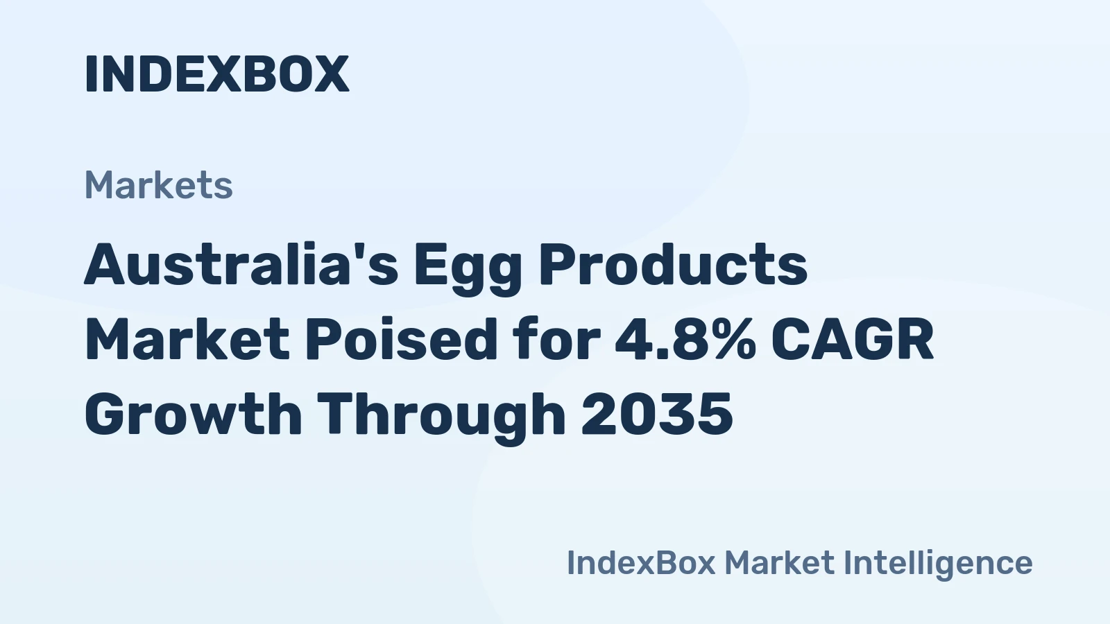 Australia's Egg Products Market Poised for 4.8% CAGR Growth Through 2035