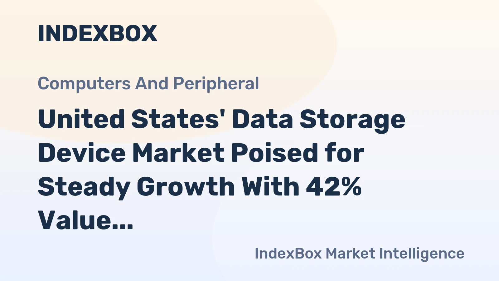 United States' Data Storage Device Market Poised for Steady Growth With 42% Value CAGR Through 2035