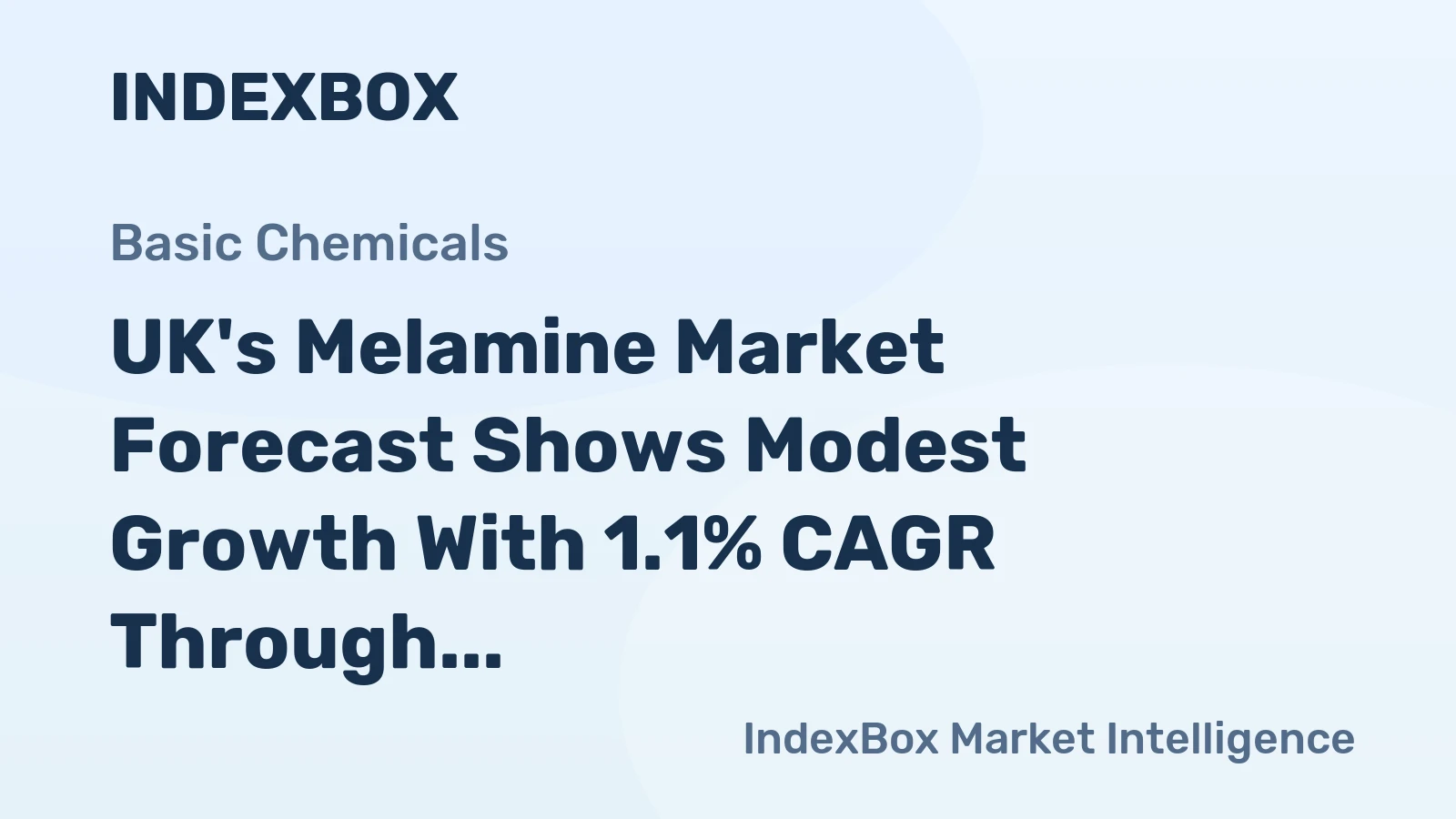 UK's Melamine Market Forecast Shows Modest Growth With 1.1% CAGR Through 2035