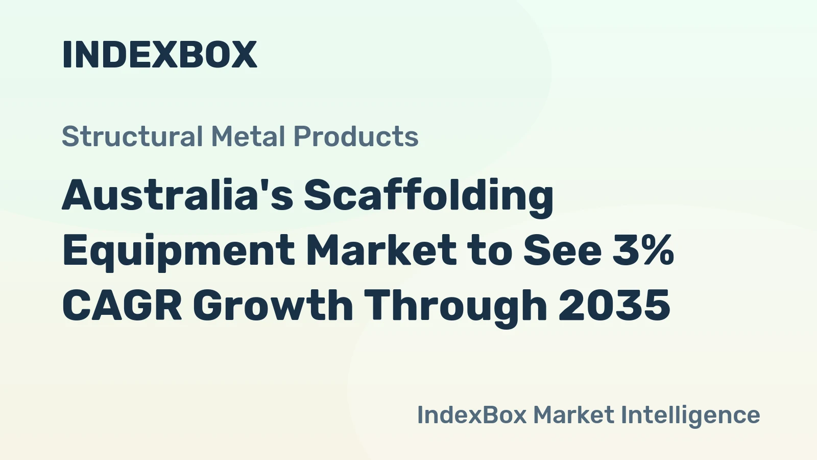 Australia's Scaffolding Equipment Market to See 3% CAGR Growth Through 2035
