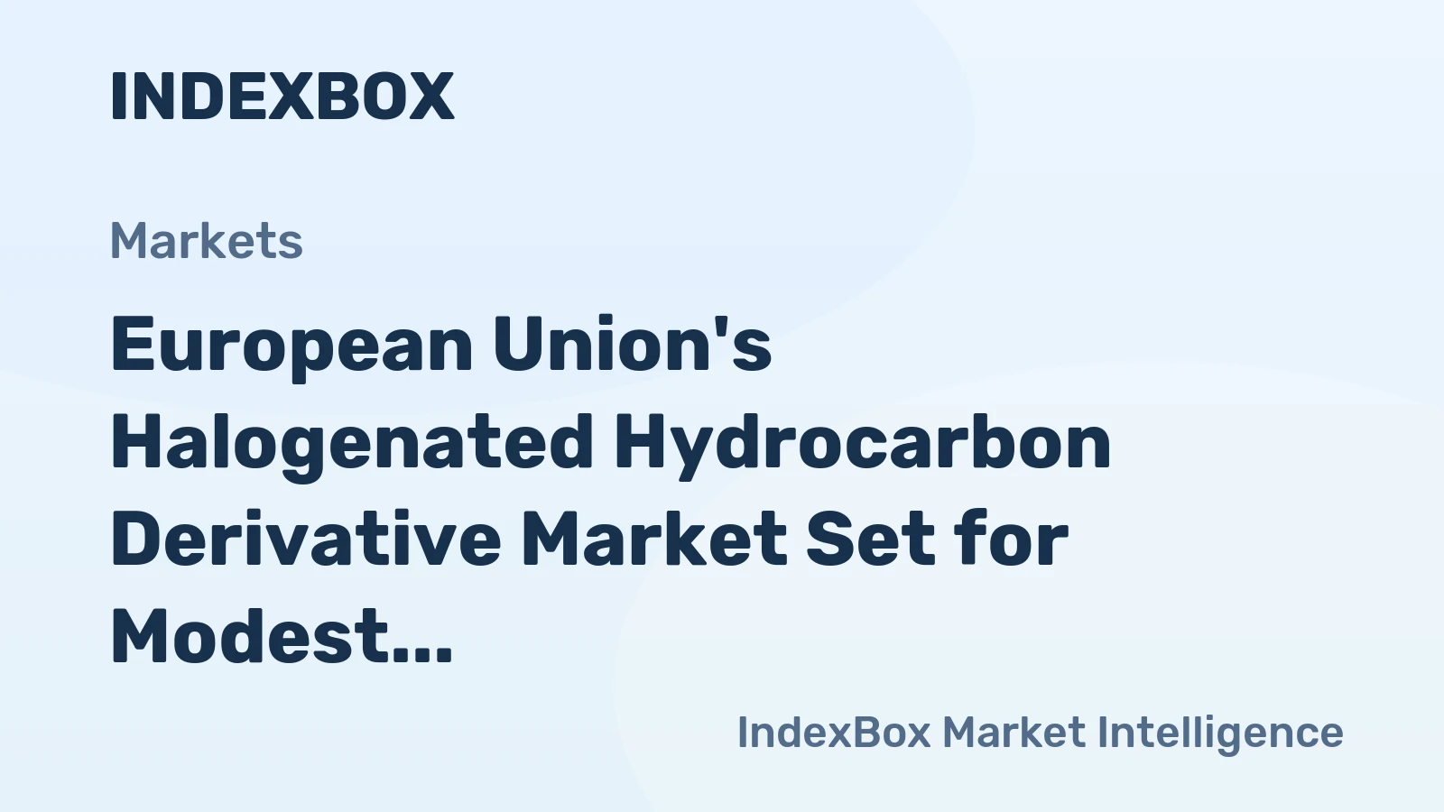European Union's Halogenated Hydrocarbon Derivative Market Set for Modest Growth With a 13% Volume CAGR Through 2035