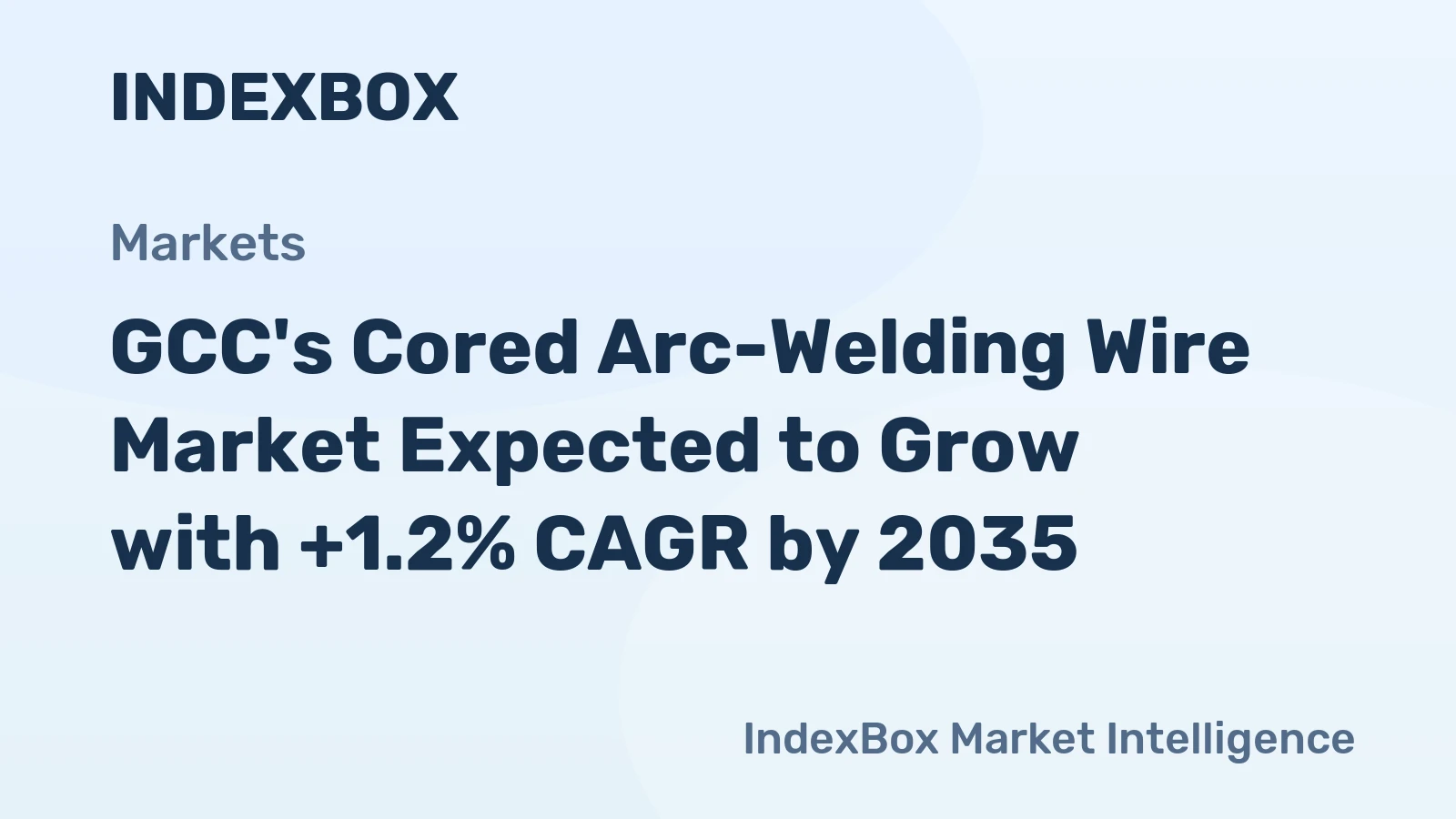 GCC's Cored Arc-Welding Wire Market Expected to Grow with +1.2% CAGR by 2035