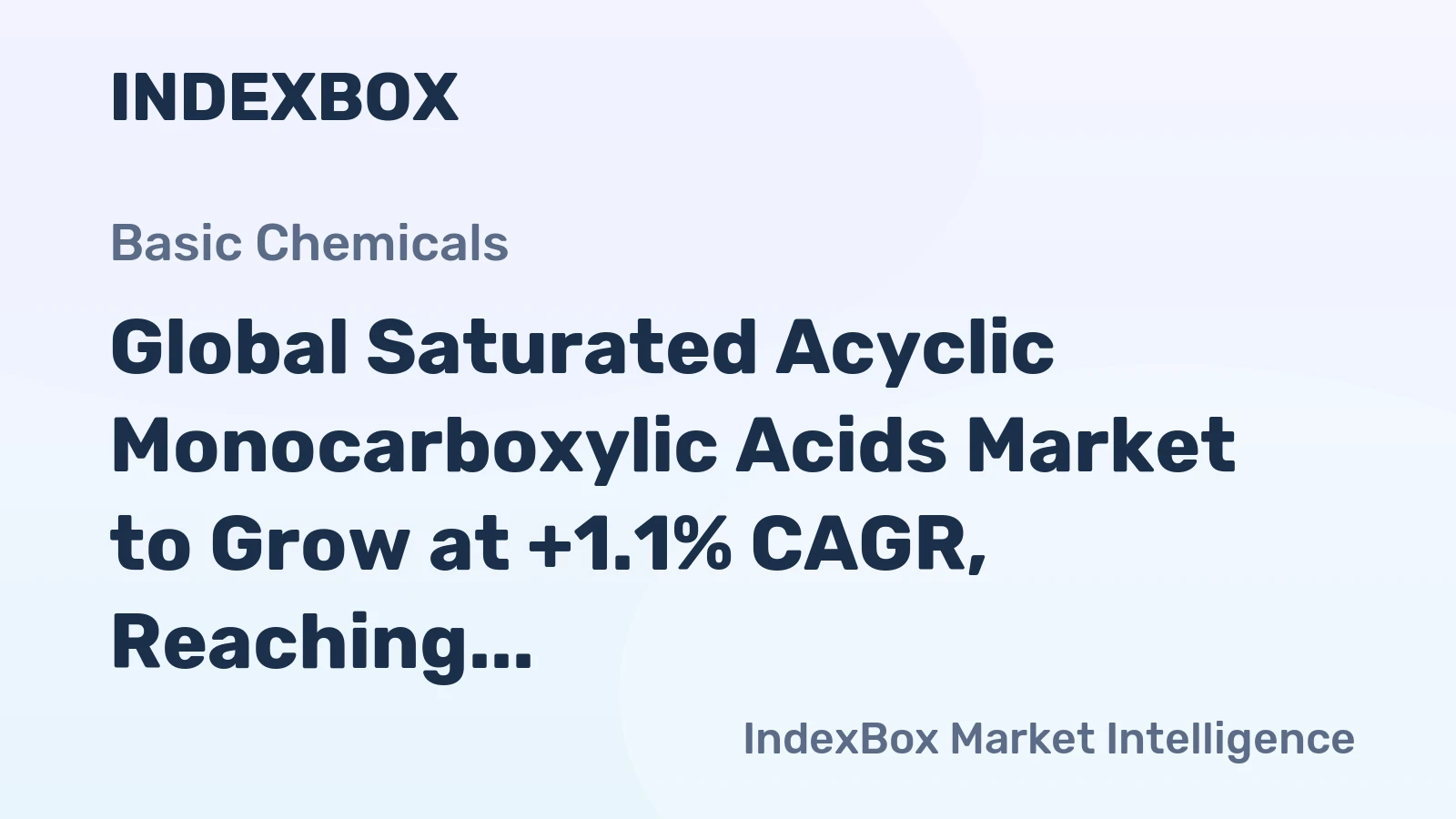 Global Saturated Acyclic Monocarboxylic Acids Market to Grow at +1.1% CAGR, Reaching 31M tons by 2035