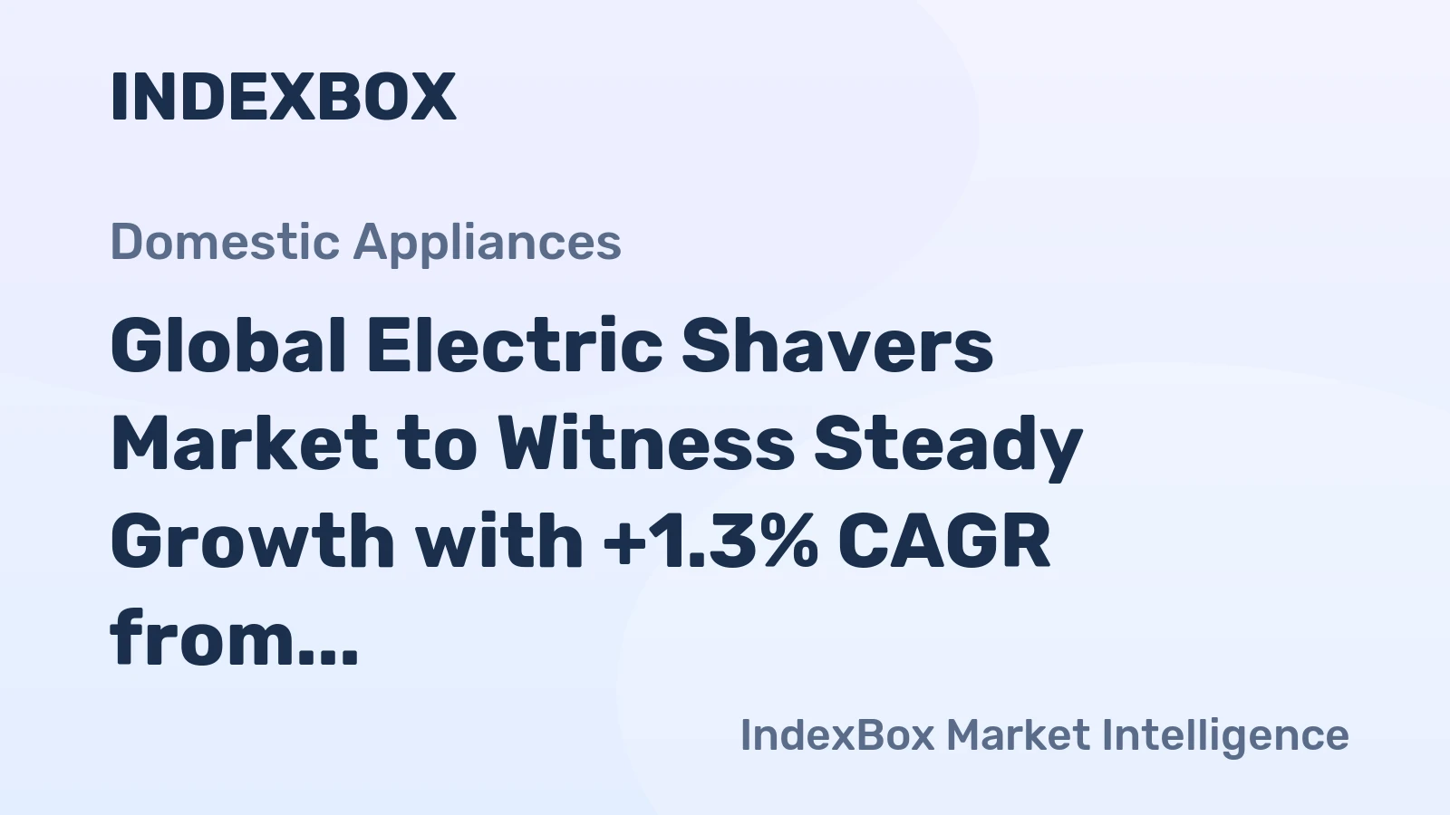 Global Electric Shavers Market to Witness Steady Growth with +1.3% CAGR from 2024-2035