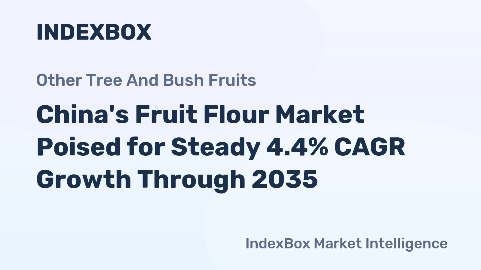 China's Fruit Flour Market Poised for Steady 4.4% CAGR Growth Through 2035
