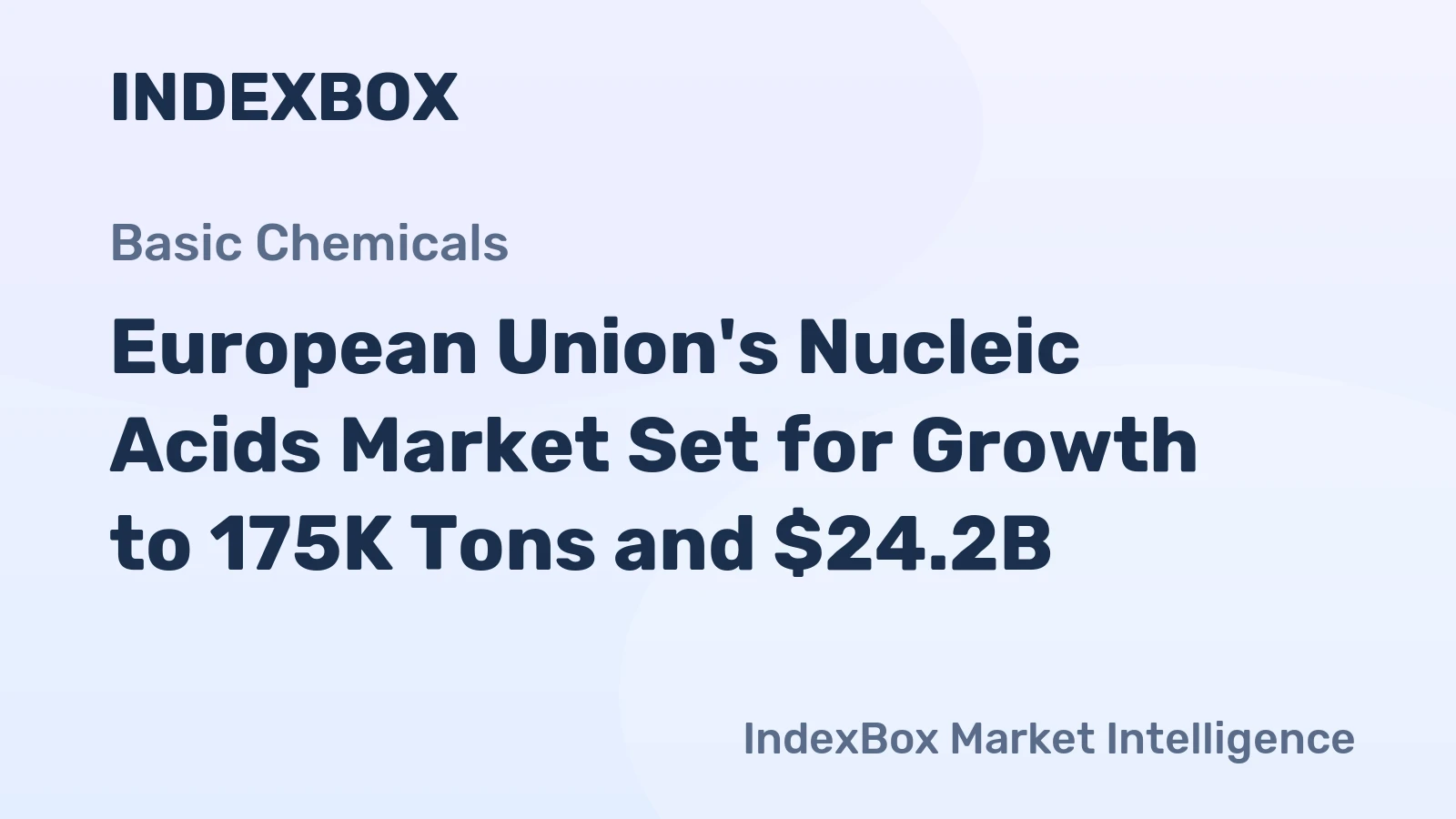 European Union's Nucleic Acids Market Set for Growth to 175K Tons and $24.2B