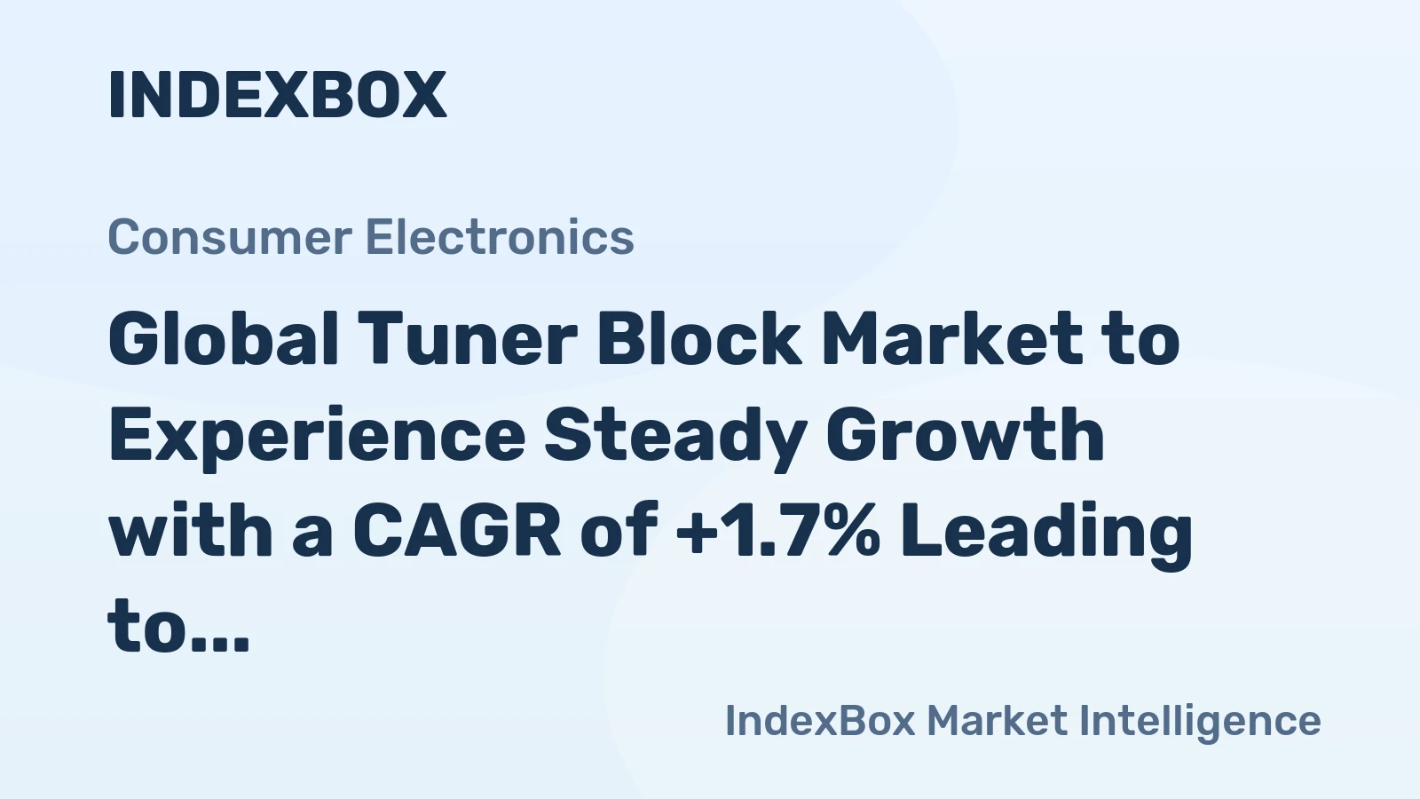 Global Tuner Block Market to Experience Steady Growth with a CAGR of +1.7% Leading to 360M Units by 2035
