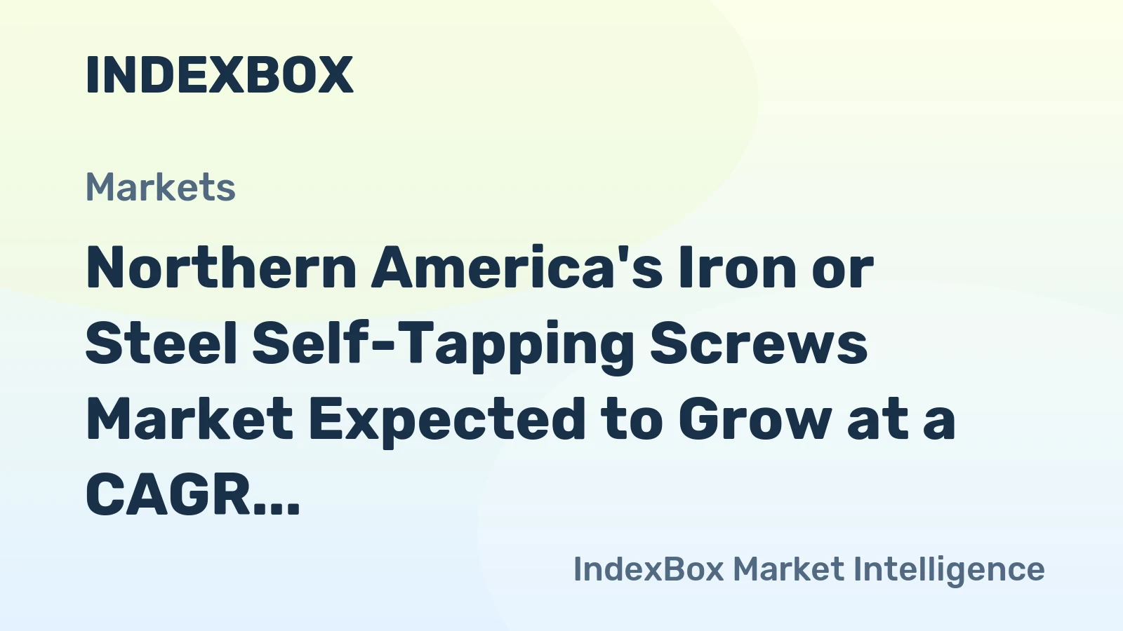 Northern America's Iron or Steel Self-Tapping Screws Market Expected to Grow at a CAGR of +0.5% from 2024 to 2035