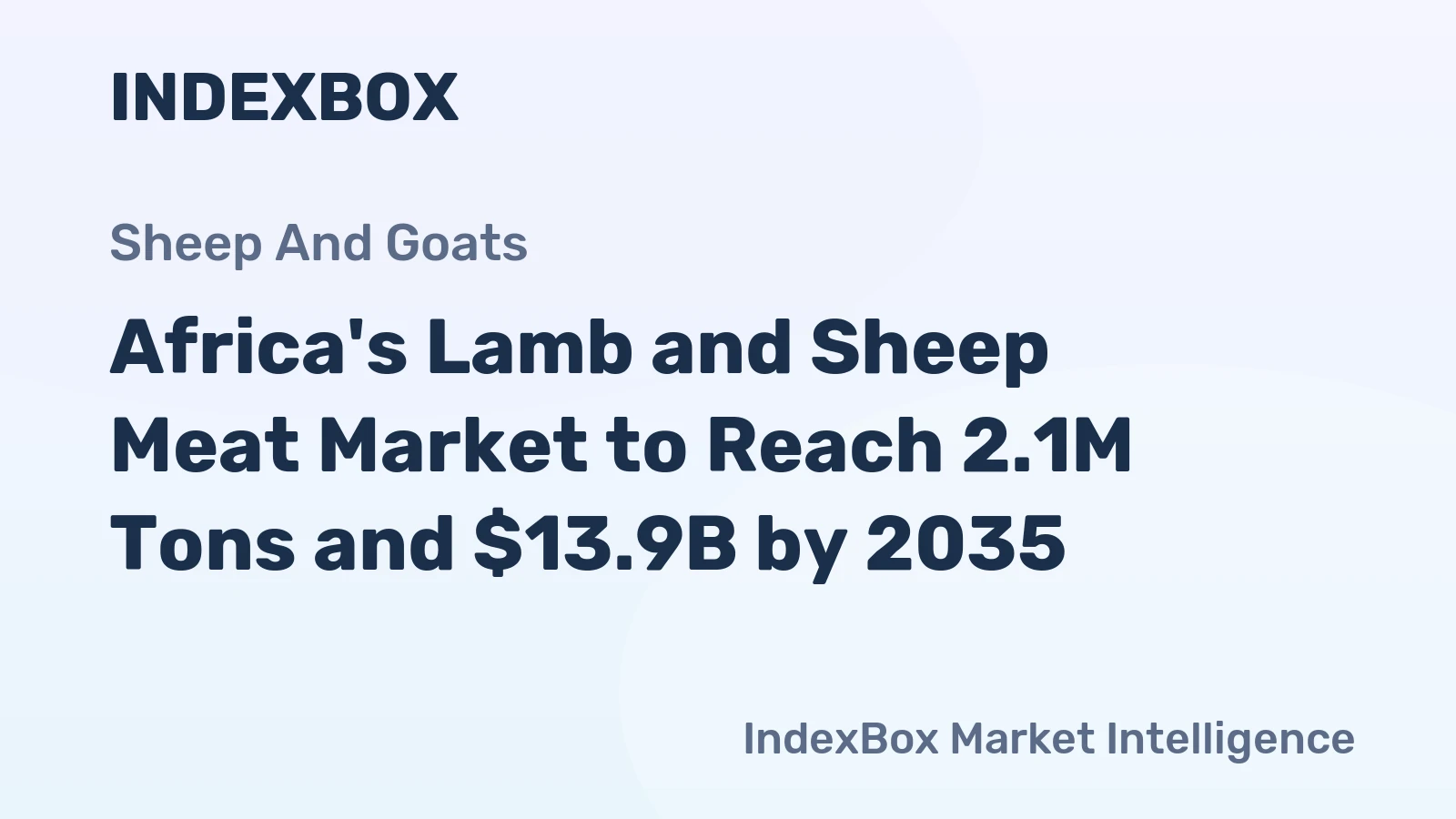Africa's Lamb and Sheep Meat Market to Reach 2.1M Tons and $13.9B by 2035