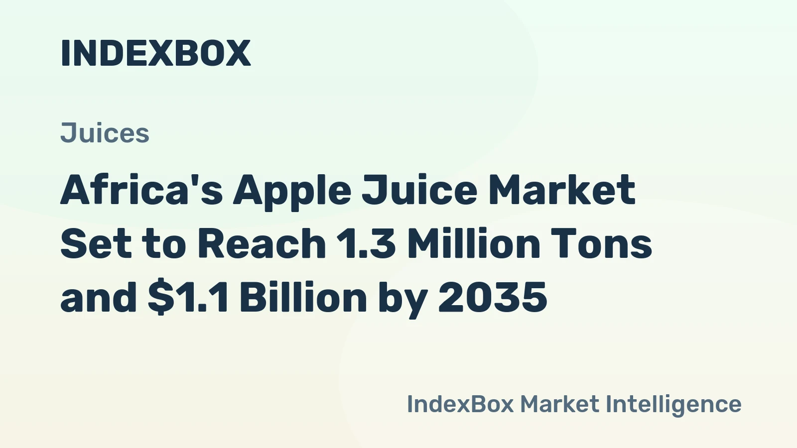 Africa's Apple Juice Market Set to Reach 1.3 Million Tons and $1.1 Billion by 2035