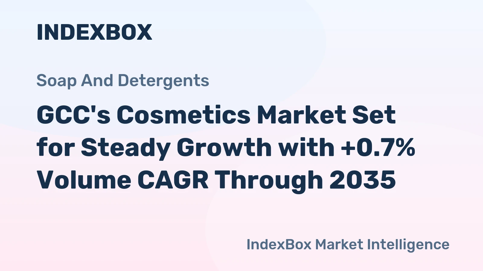 GCC's Cosmetics Market Set for Steady Growth with +0.7% Volume CAGR Through 2035