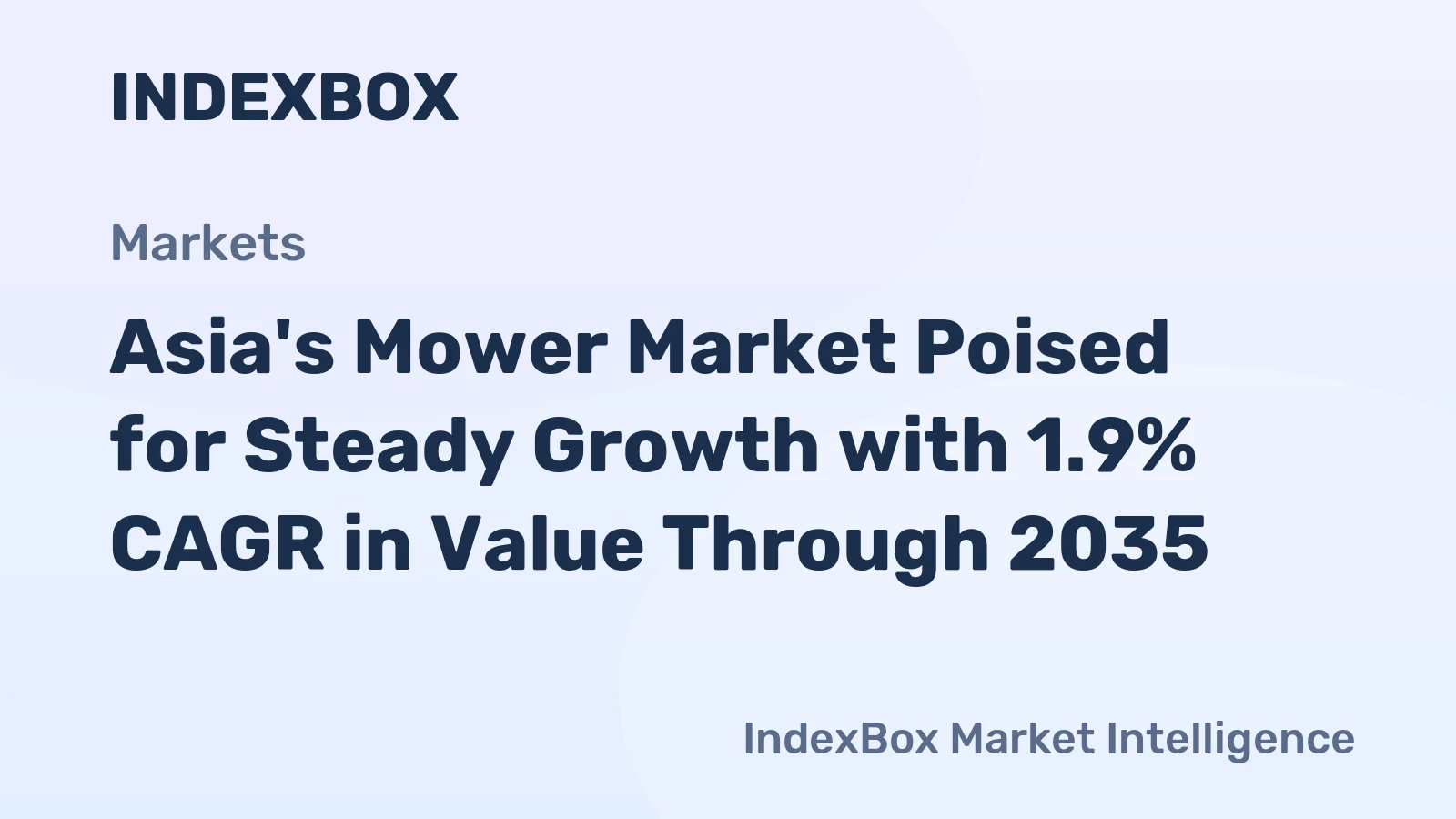 Asia's Mower Market Poised for Steady Growth with 1.9% CAGR in Value Through 2035