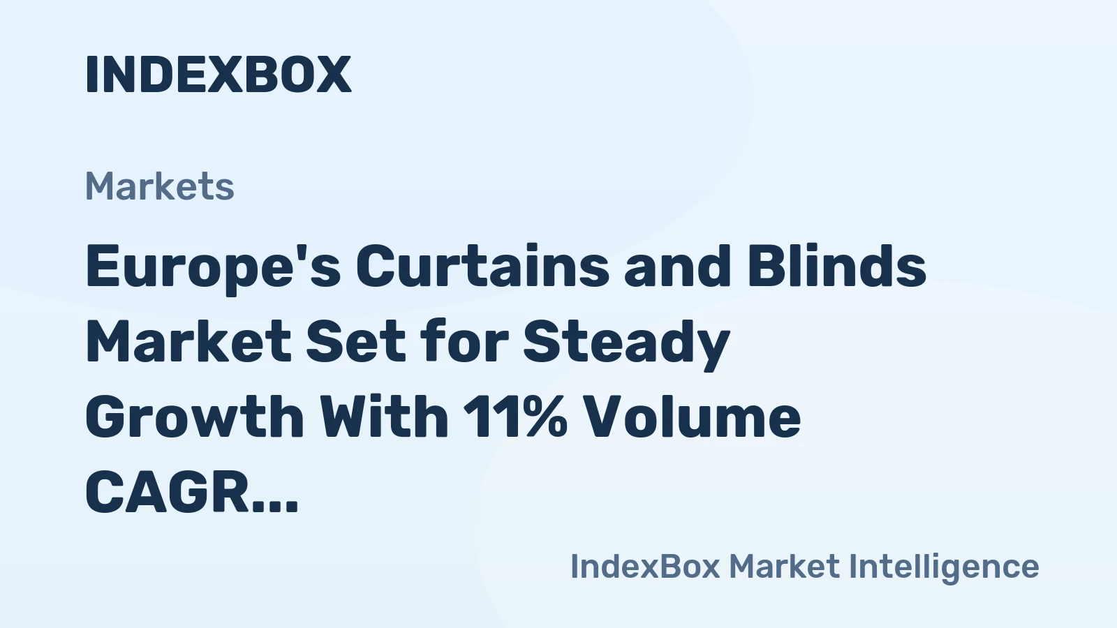 Europe's Curtains and Blinds Market Set for Steady Growth With 11% Volume CAGR Through 2035