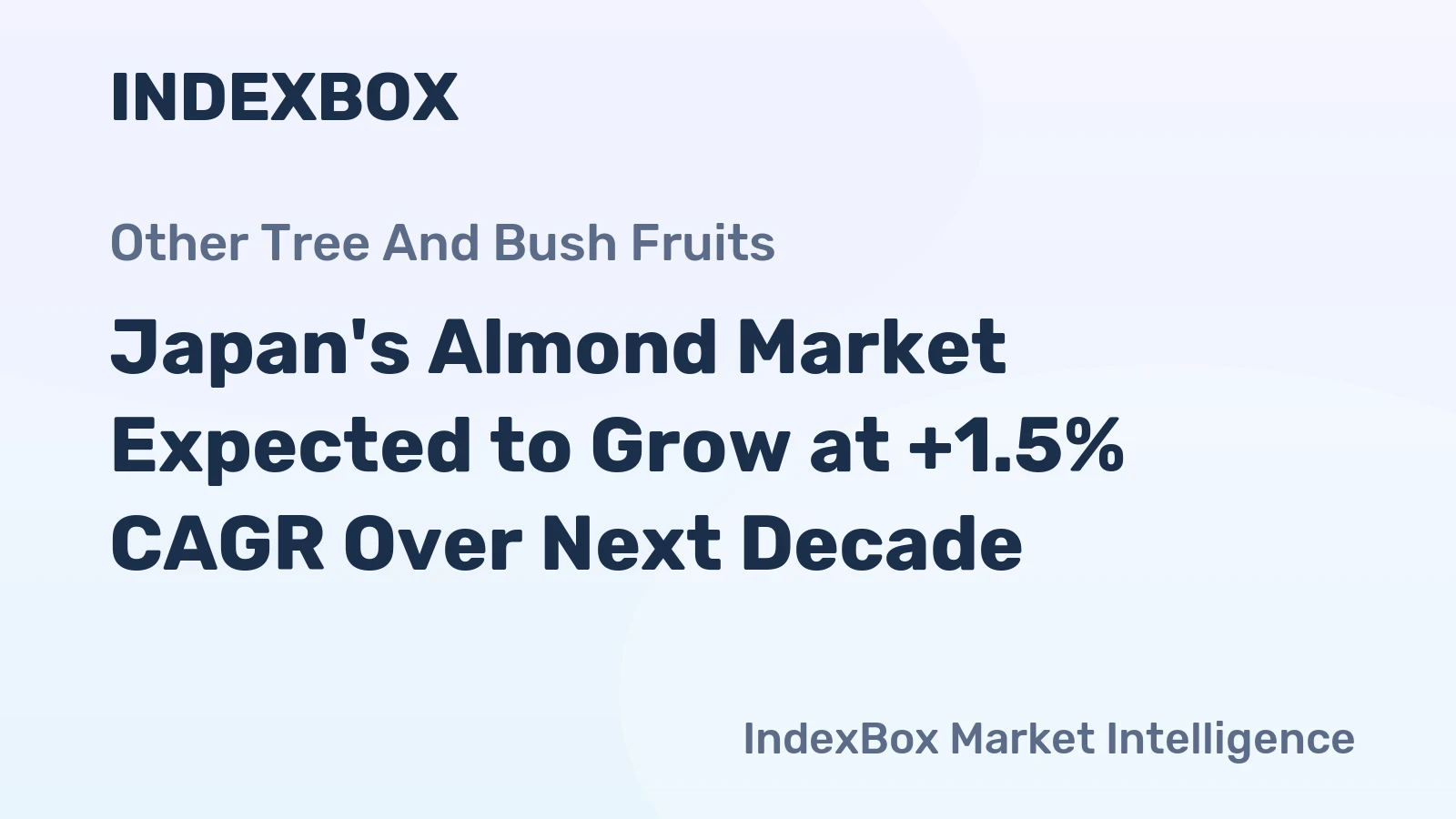 Japan's Almond Market Expected to Grow at +1.5% CAGR Over Next Decade