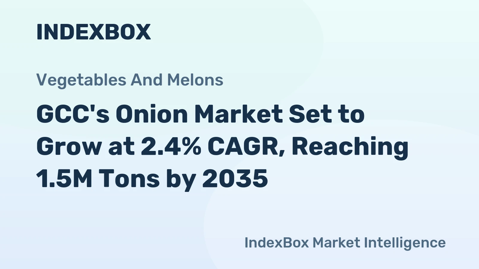 GCC's Onion Market Set to Grow at 2.4% CAGR, Reaching 1.5M Tons by 2035