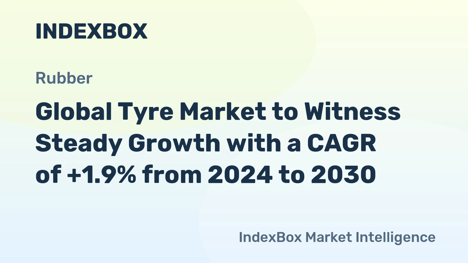 Global Tyre Market to Witness Steady Growth with a CAGR of +1.9% from 2024 to 2030