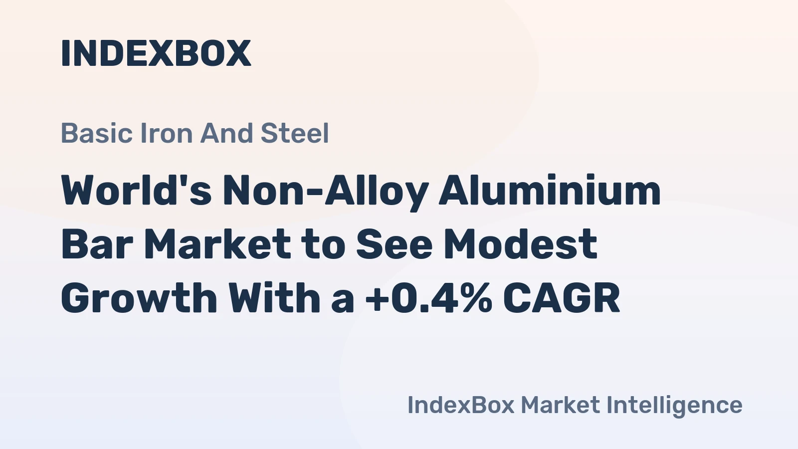 World's Non-Alloy Aluminium Bar Market to See Modest Growth With a +0.4% CAGR