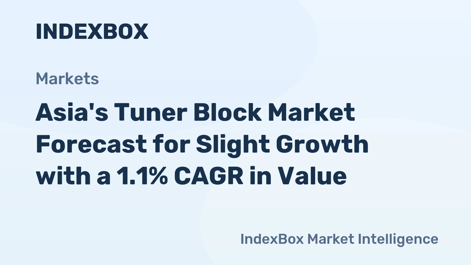Asia's Tuner Block Market Forecast for Slight Growth with a 1.1% CAGR in Value