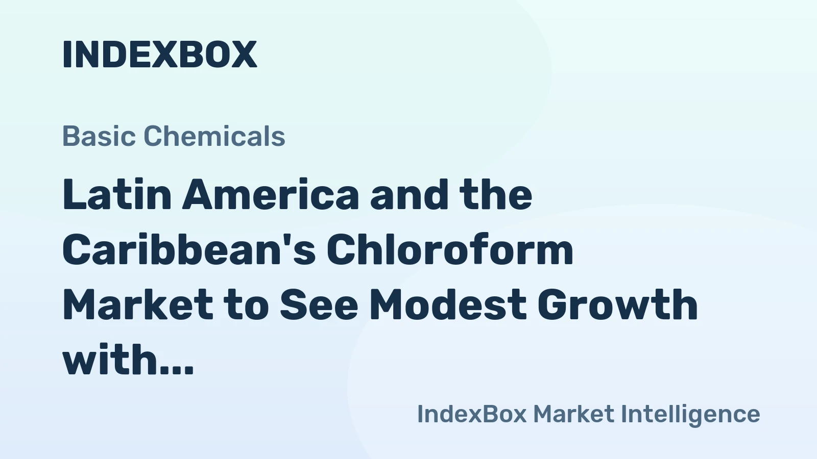 Latin America and the Caribbean's Chloroform Market to See Modest Growth with Volume Reaching 77K tons and Value Reaching $689M by 2035