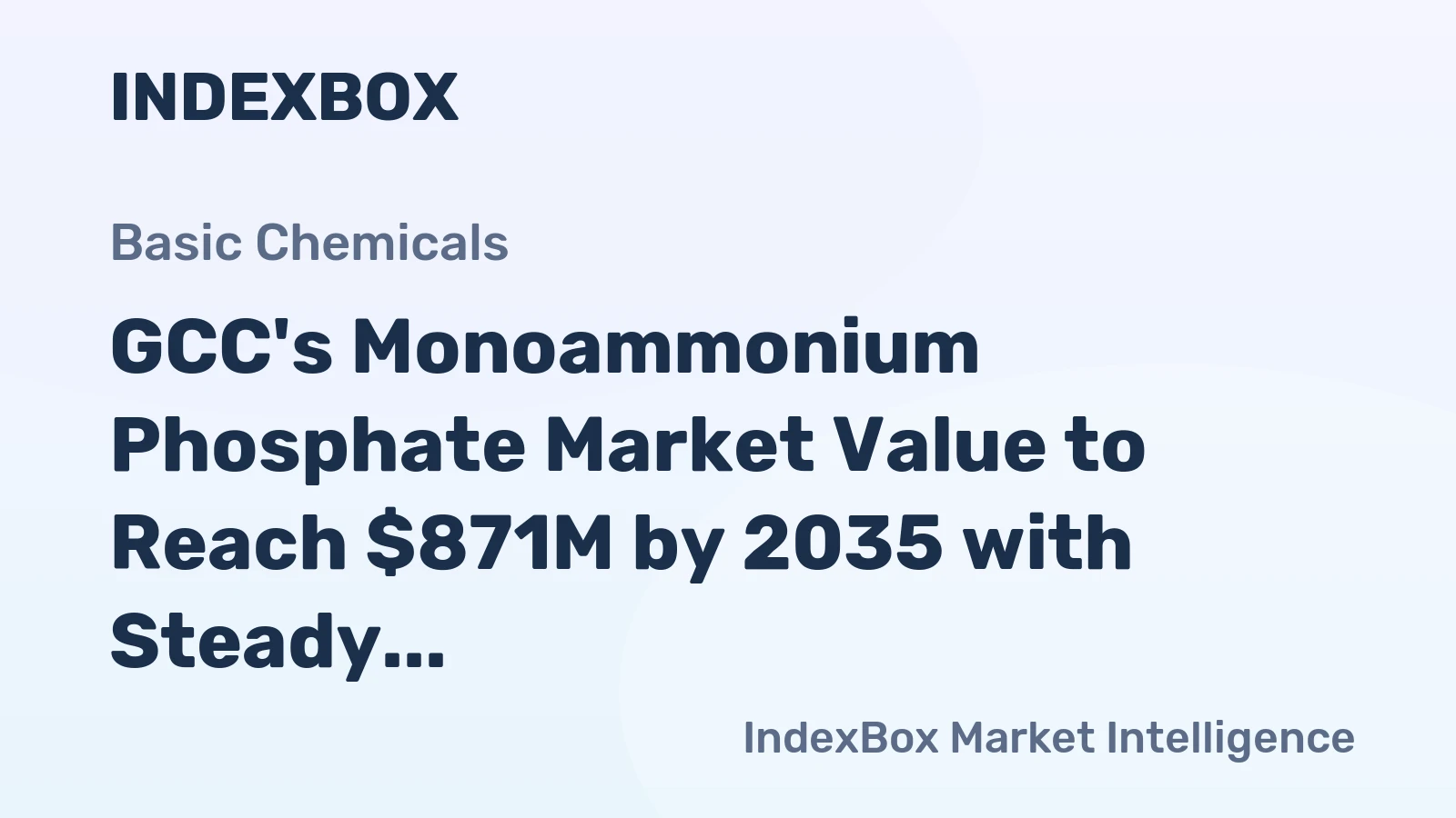 GCC's Monoammonium Phosphate Market Value to Reach $871M by 2035 with Steady 1.1% CAGR Growth