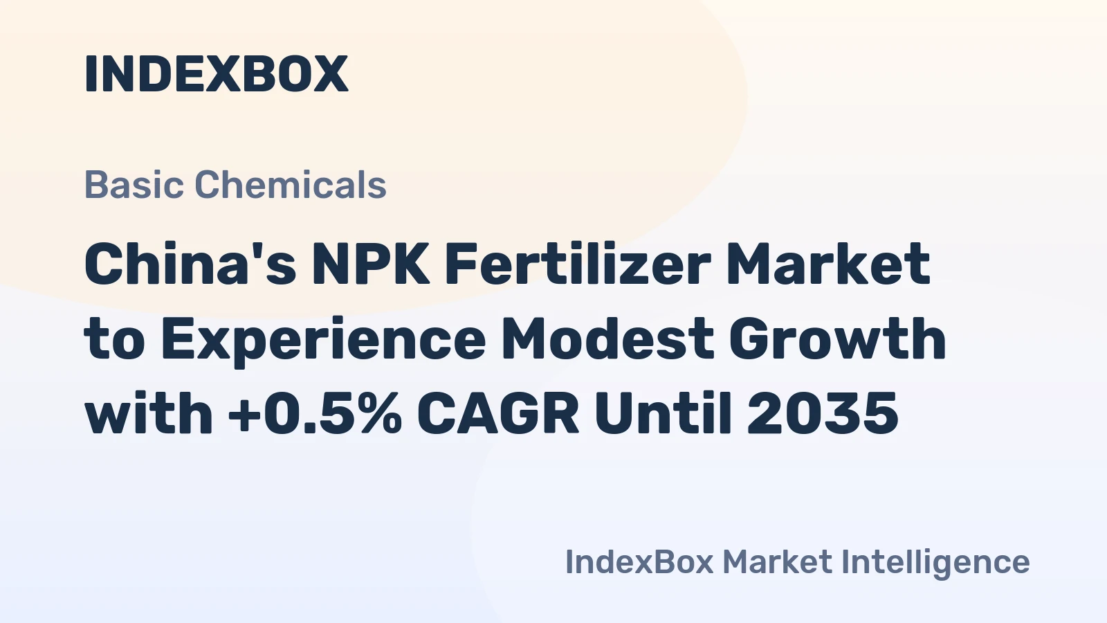 China's NPK Fertilizer Market to Experience Modest Growth with +0.5% CAGR Until 2035