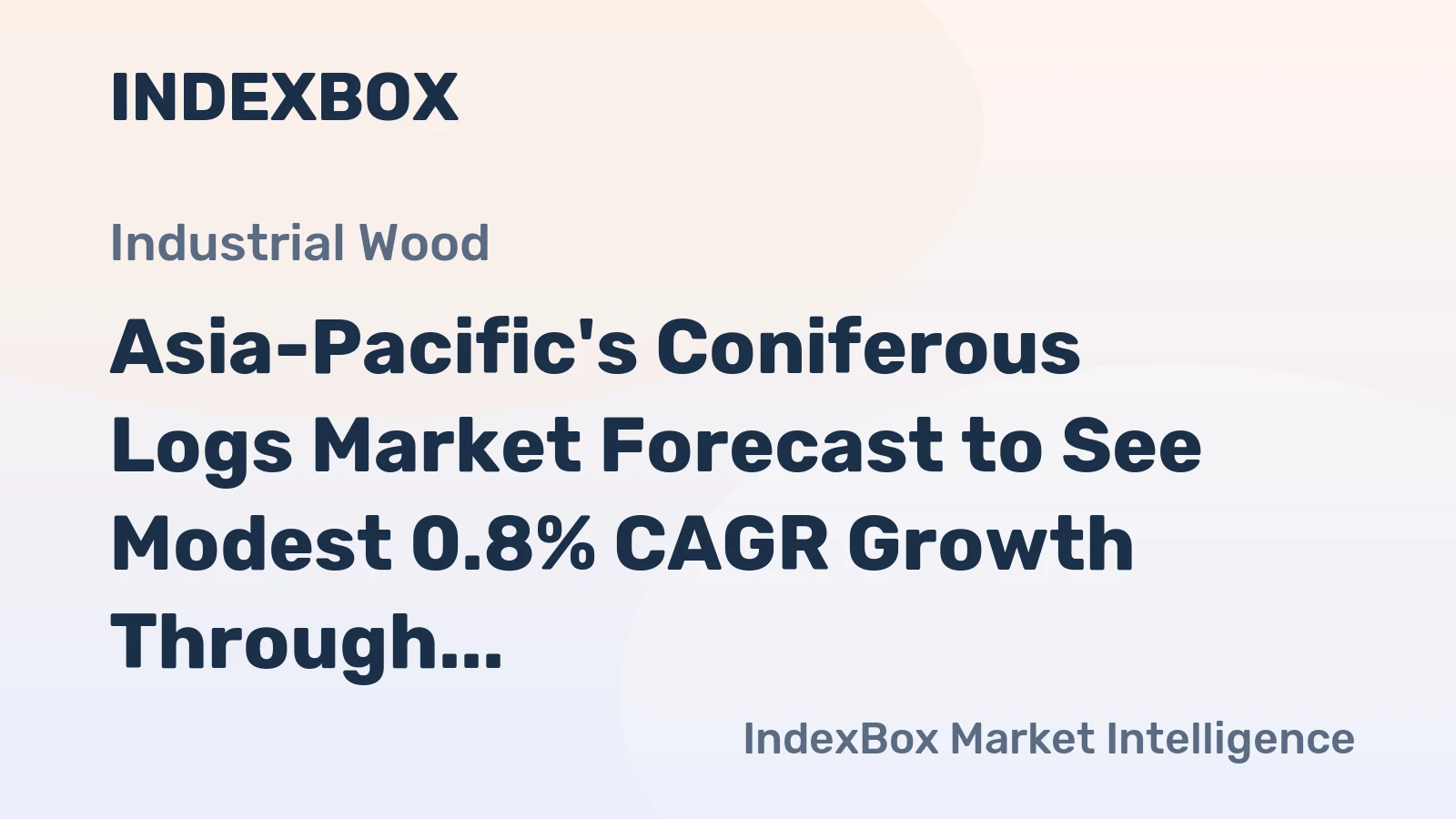 Asia-Pacific's Coniferous Logs Market Forecast to See Modest 0.8% CAGR Growth Through 2035