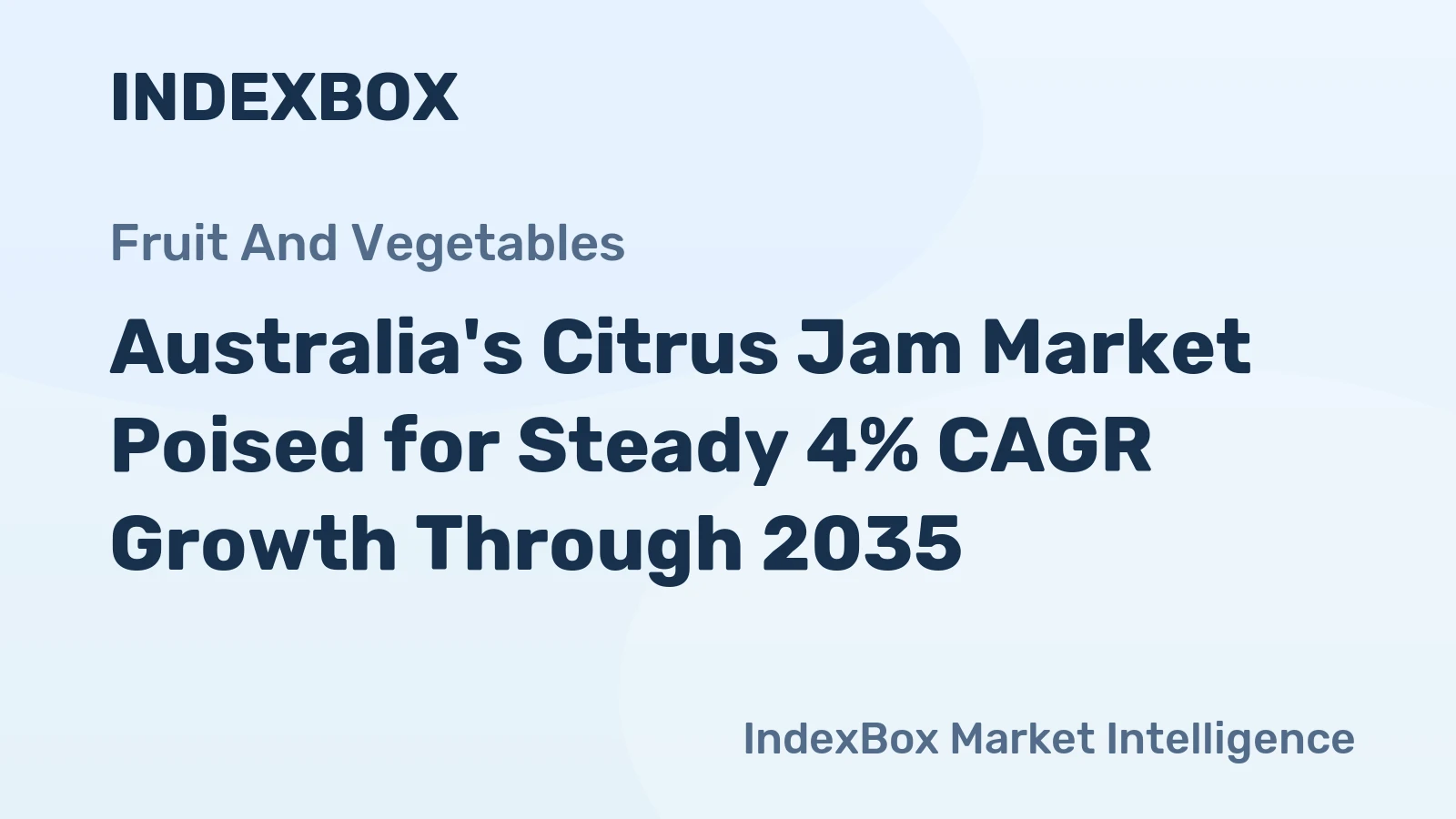 Australia's Citrus Jam Market Poised for Steady 4% CAGR Growth Through 2035