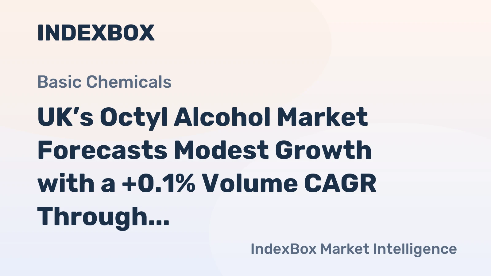 UK’s Octyl Alcohol Market Forecasts Modest Growth with a +0.1% Volume CAGR Through 2035