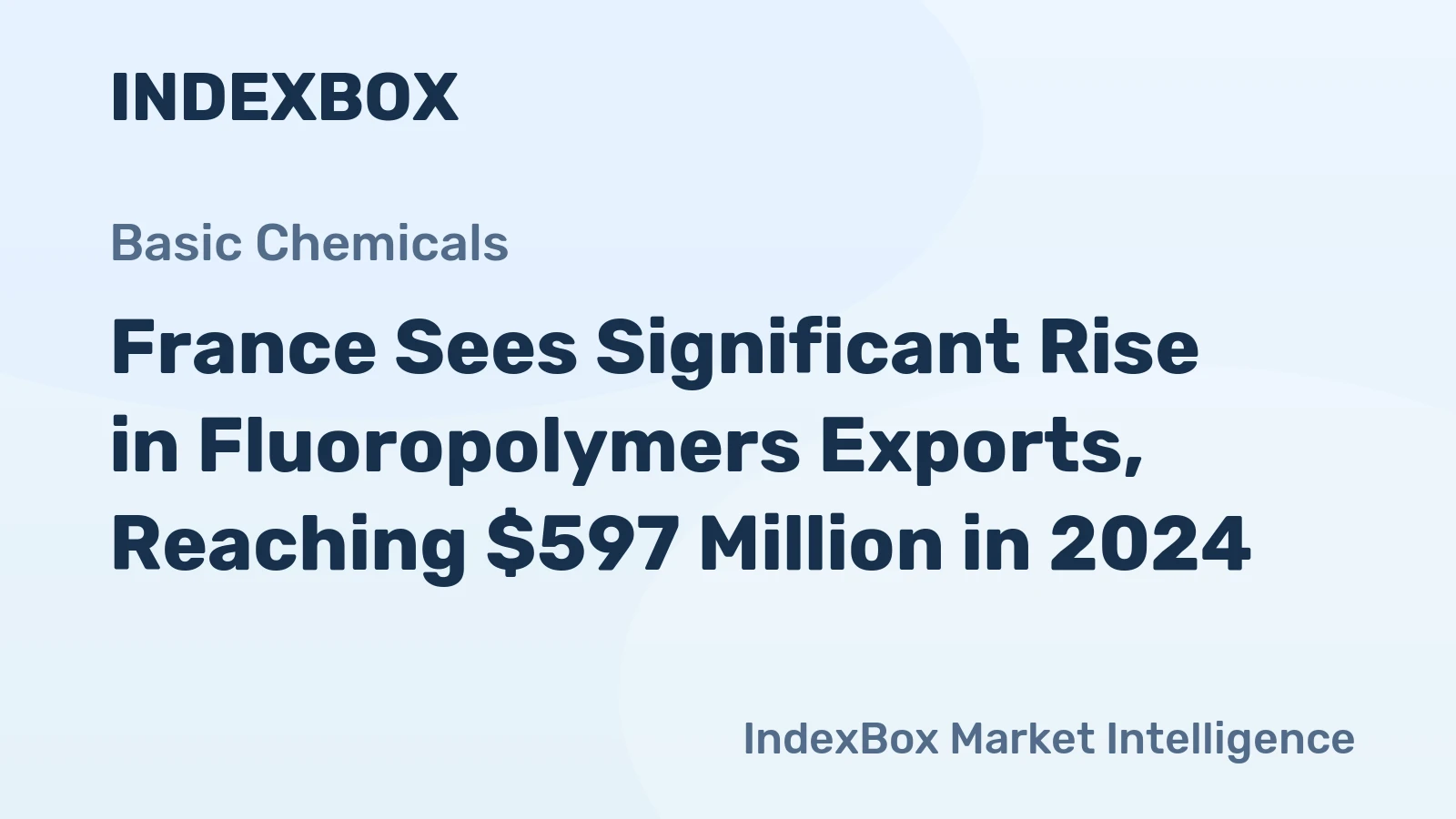France Sees Significant Rise in Fluoropolymers Exports, Reaching $597 Million in 2024