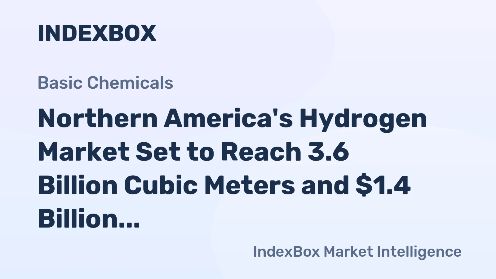 Northern America's Hydrogen Market Set to Reach 3.6 Billion Cubic Meters and $1.4 Billion in Value