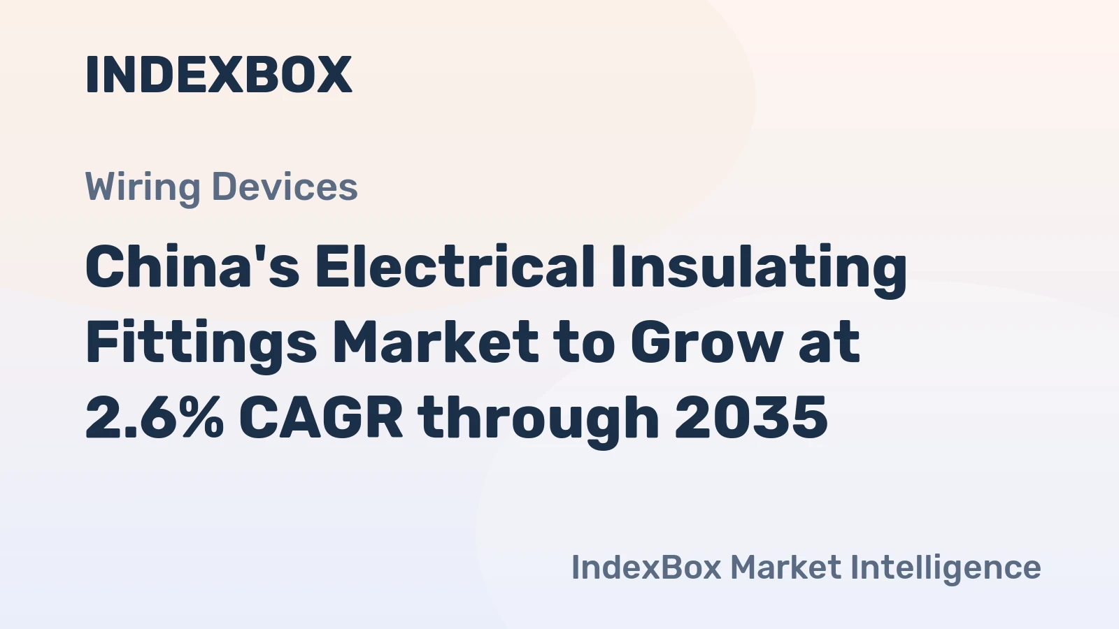 China's Electrical Insulating Fittings Market to Grow at 2.6% CAGR through 2035
