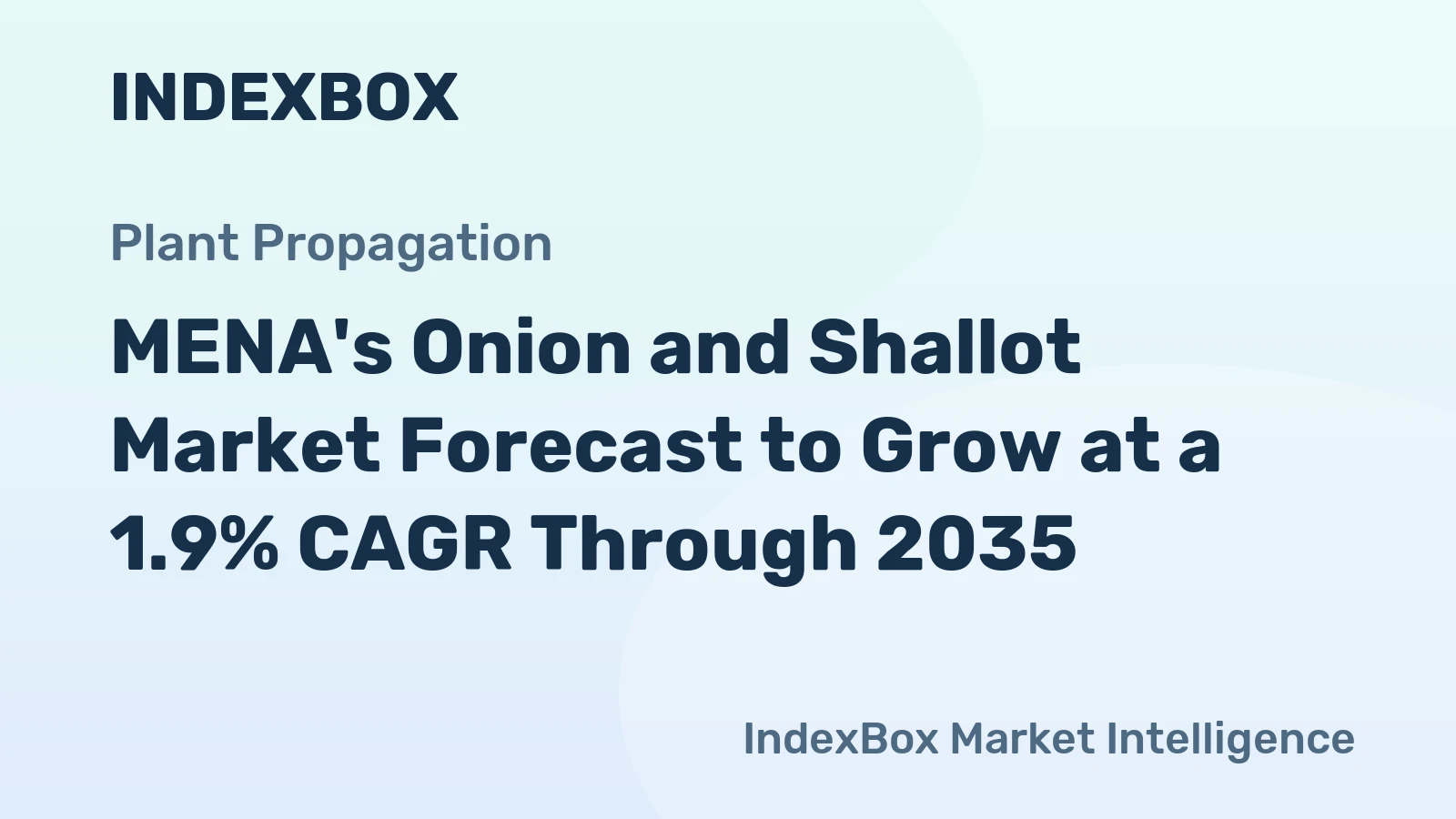 MENA's Onion and Shallot Market Forecast to Grow at a 1.9% CAGR Through 2035
