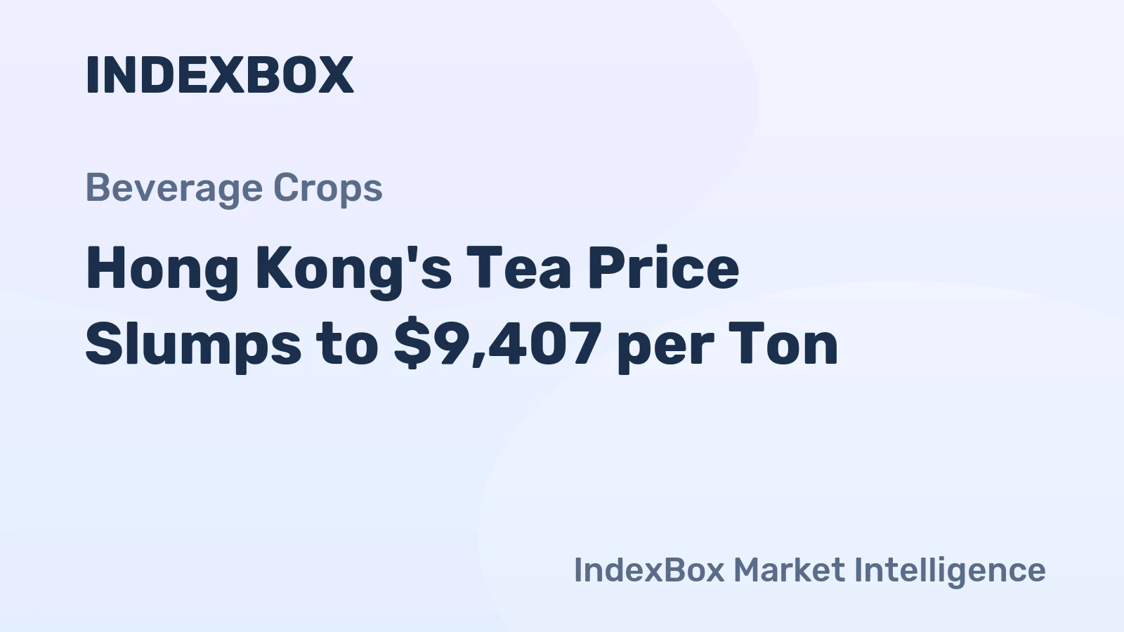 Hong Kong's Tea Price Slumps to $9,407 per Ton